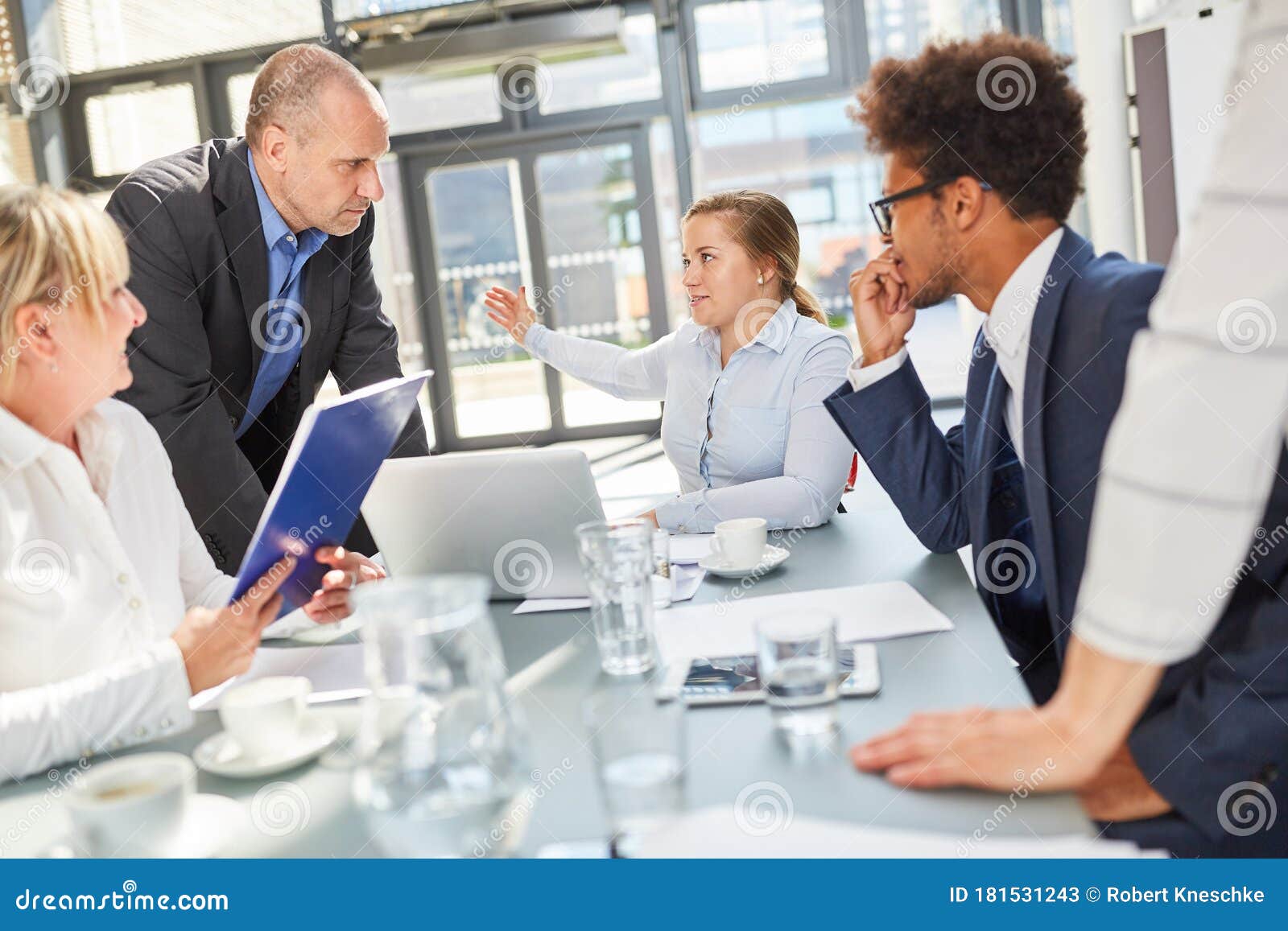 Team Business People Having a Strategy Discussion Stock Image - Image ...