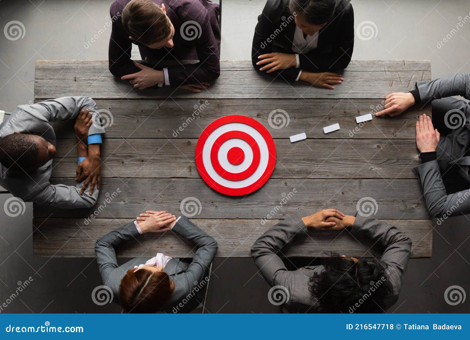 Business team and target stock photo. Image of concept - 216547718