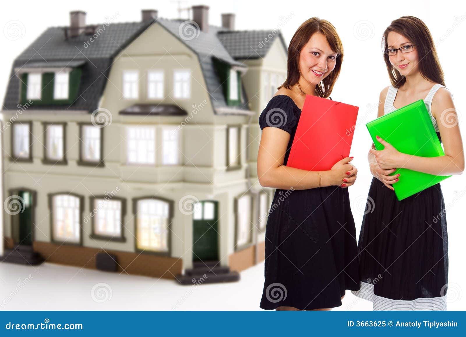 Team Business Woman Realtor Stock Image - Image of cottage, purchase ...
