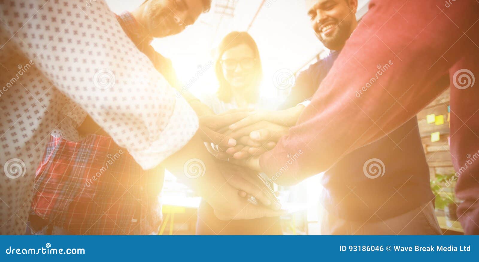 Team of Businesspeople Forming Hand Stack Stock Photo - Image of ...