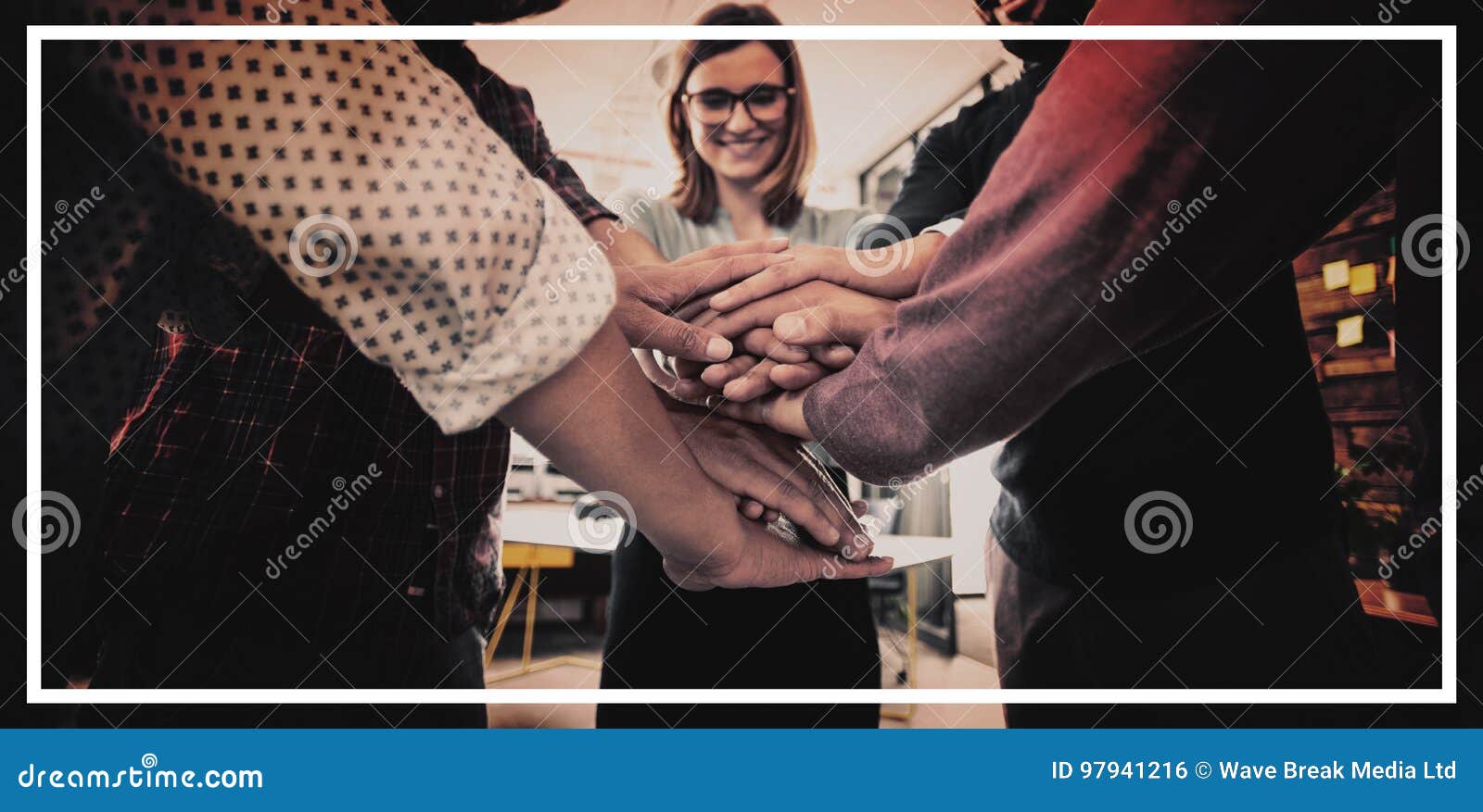 Team of Businesspeople Forming Hand Stack Stock Photo - Image of ...