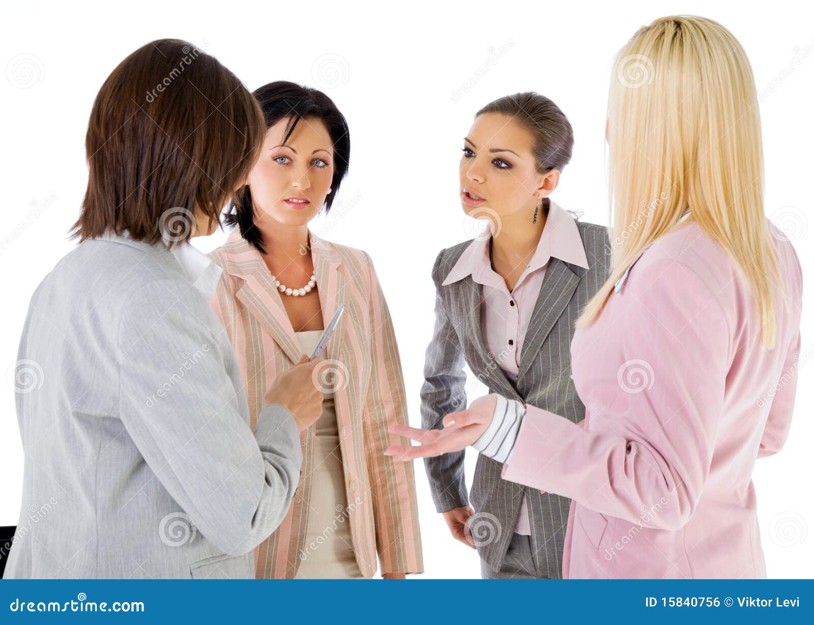 Team Businesswomen Conversation Stock Photo - Image of career ...