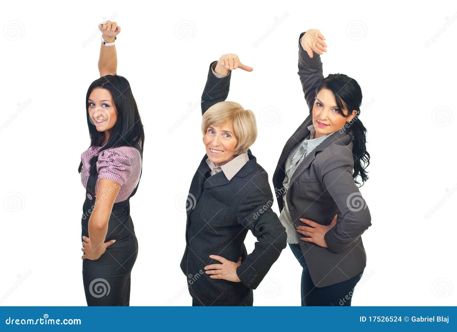 Team of Businesswomen Stretching Hands Stock Photo - Image of coworkers ...