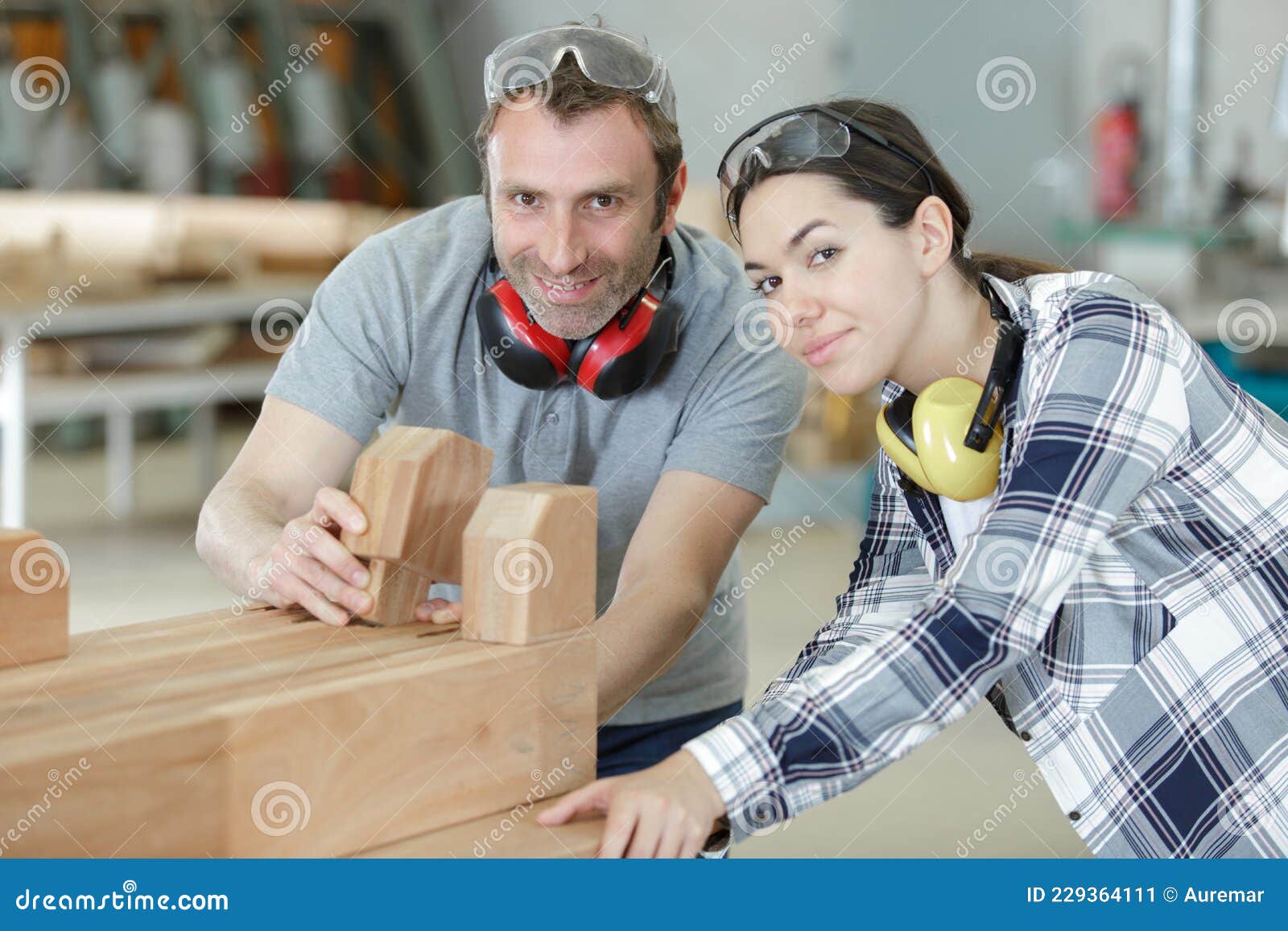 Team Carpenters Working with Wood Stock Image - Image of wood, people ...