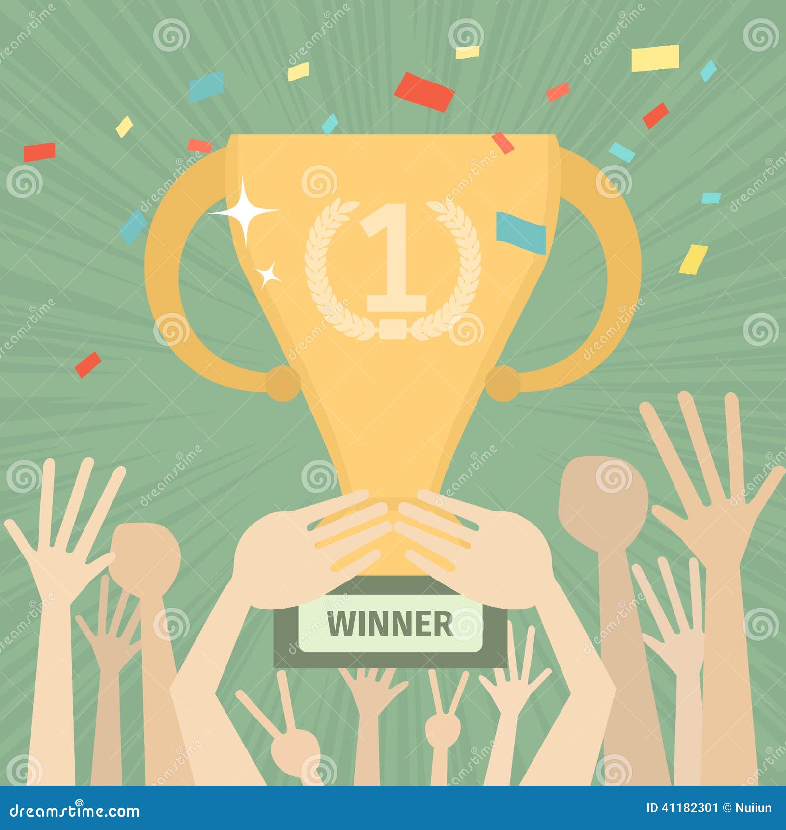 Team champion stock vector. Illustration of commendation - 41182301