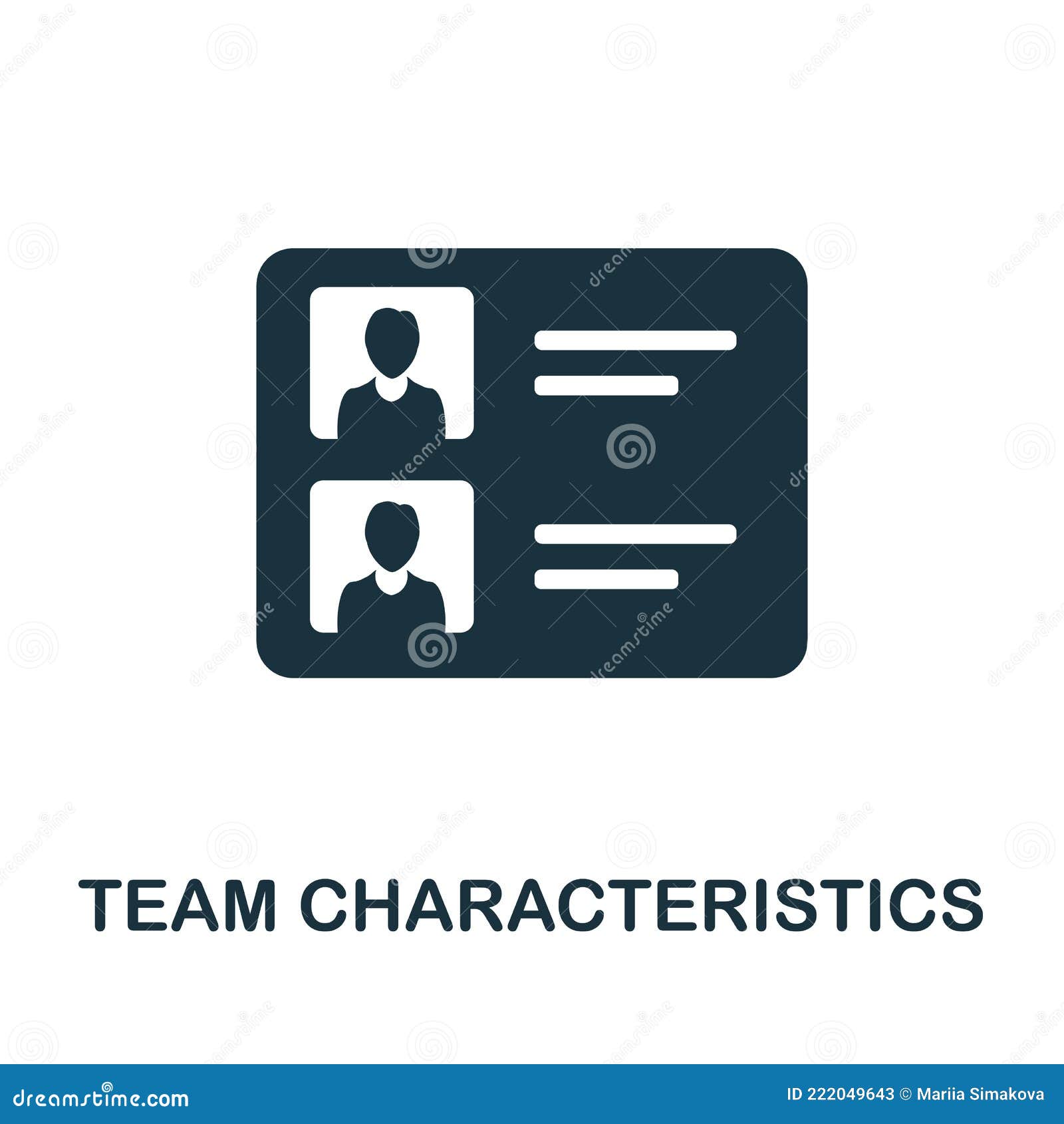 Team Characteristics Icon. Two Colors Premium Design From Management ...