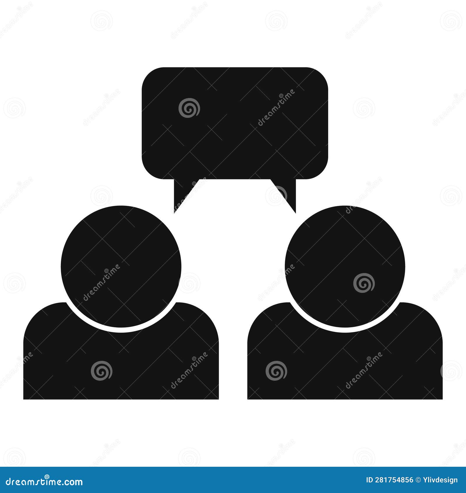 Team Chat Icon Simple Vector. Business Trust Stock Vector ...