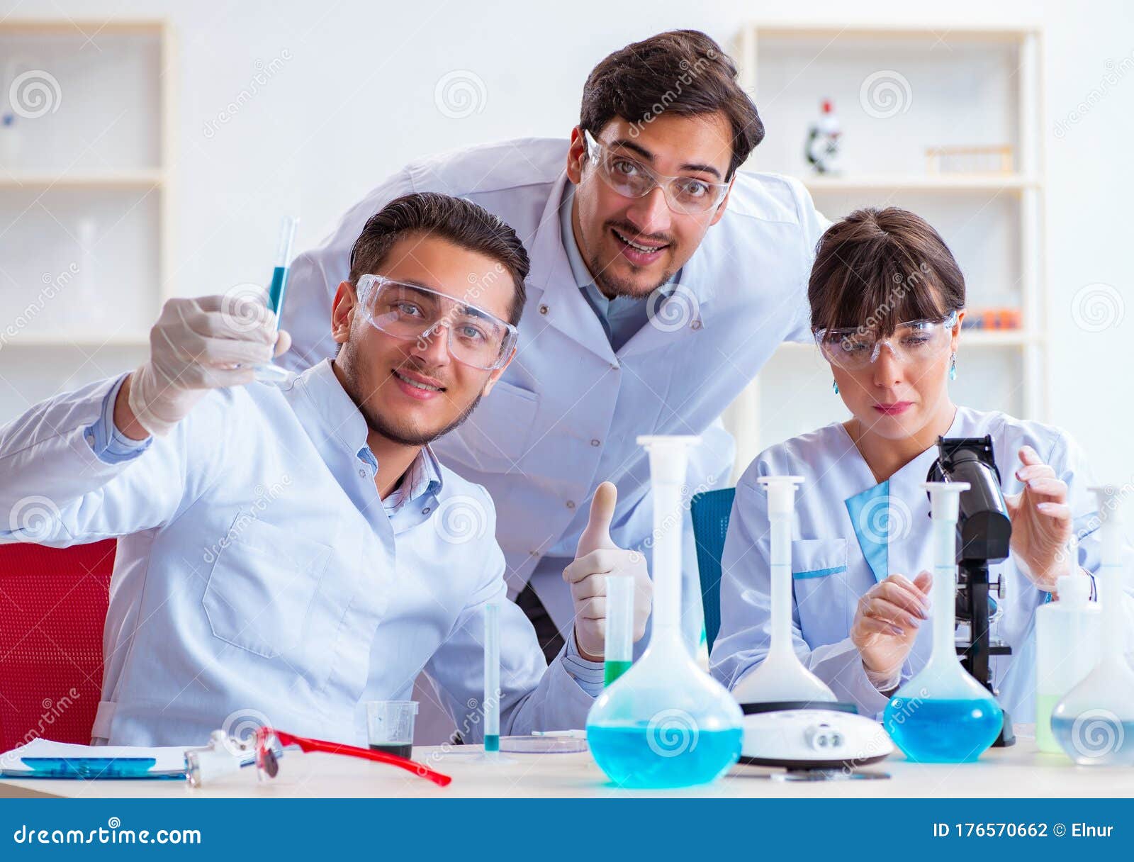 Team of Chemists Working in the Lab Stock Photo - Image of laboratory ...