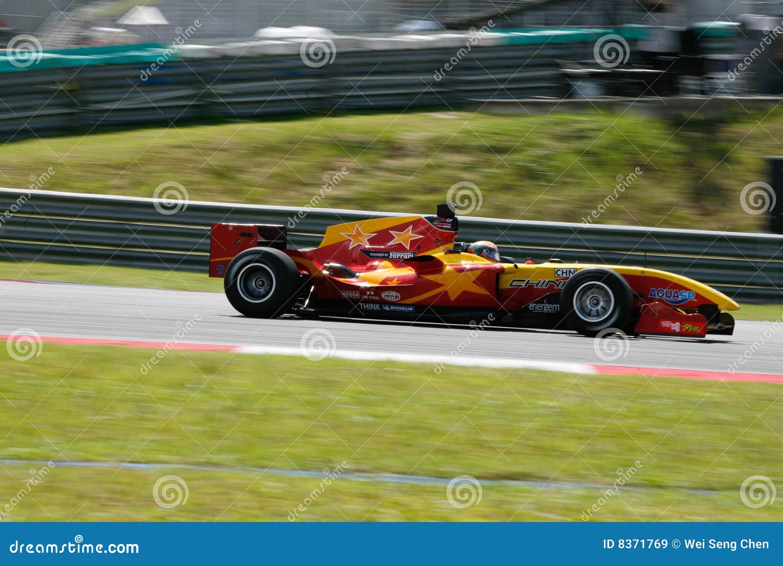 Team China S Car Racing on the Tracks Editorial Stock Image - Image of ...