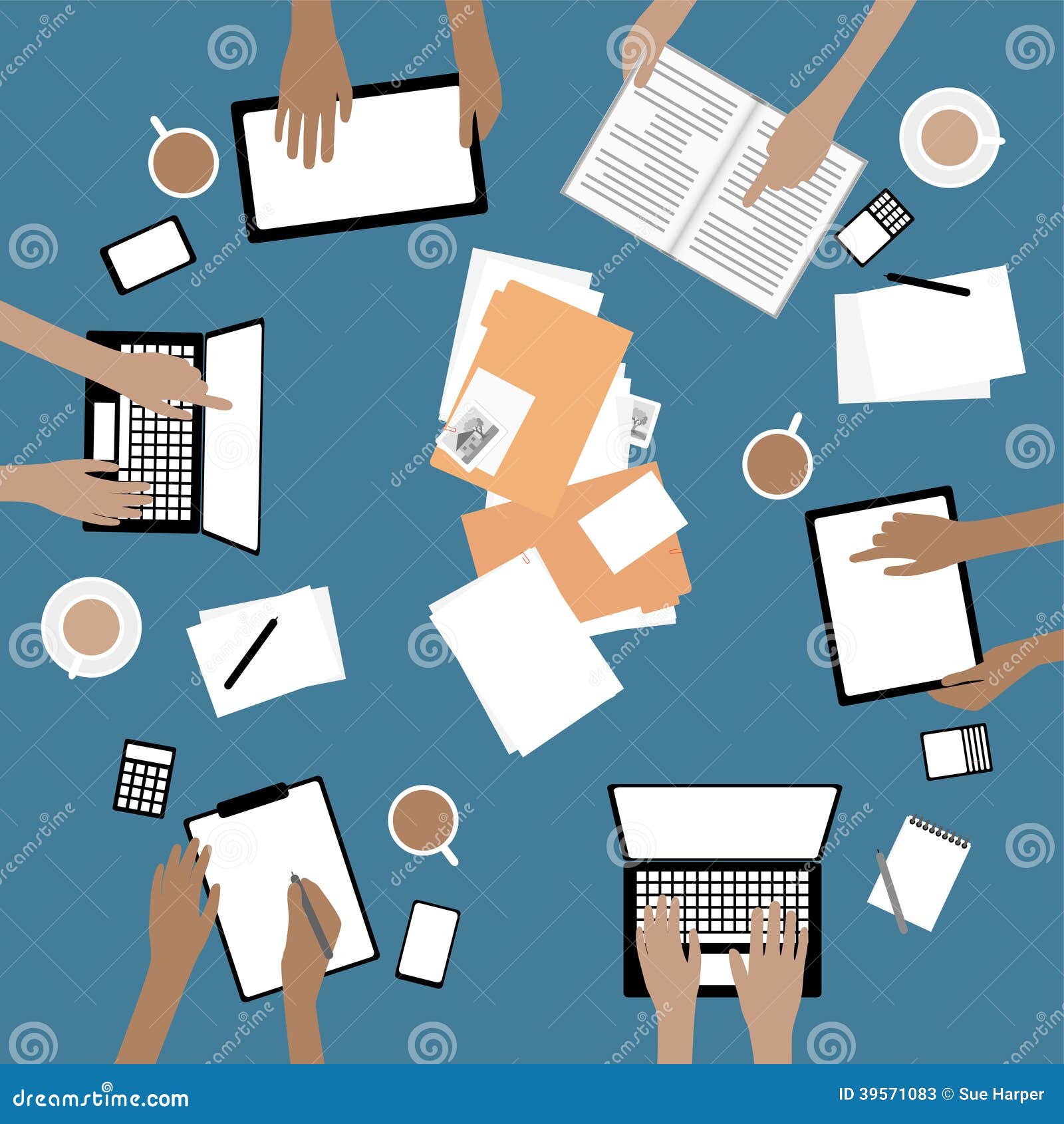 Team Collaboration, A Dynamic Team Brainstorming Session With ...