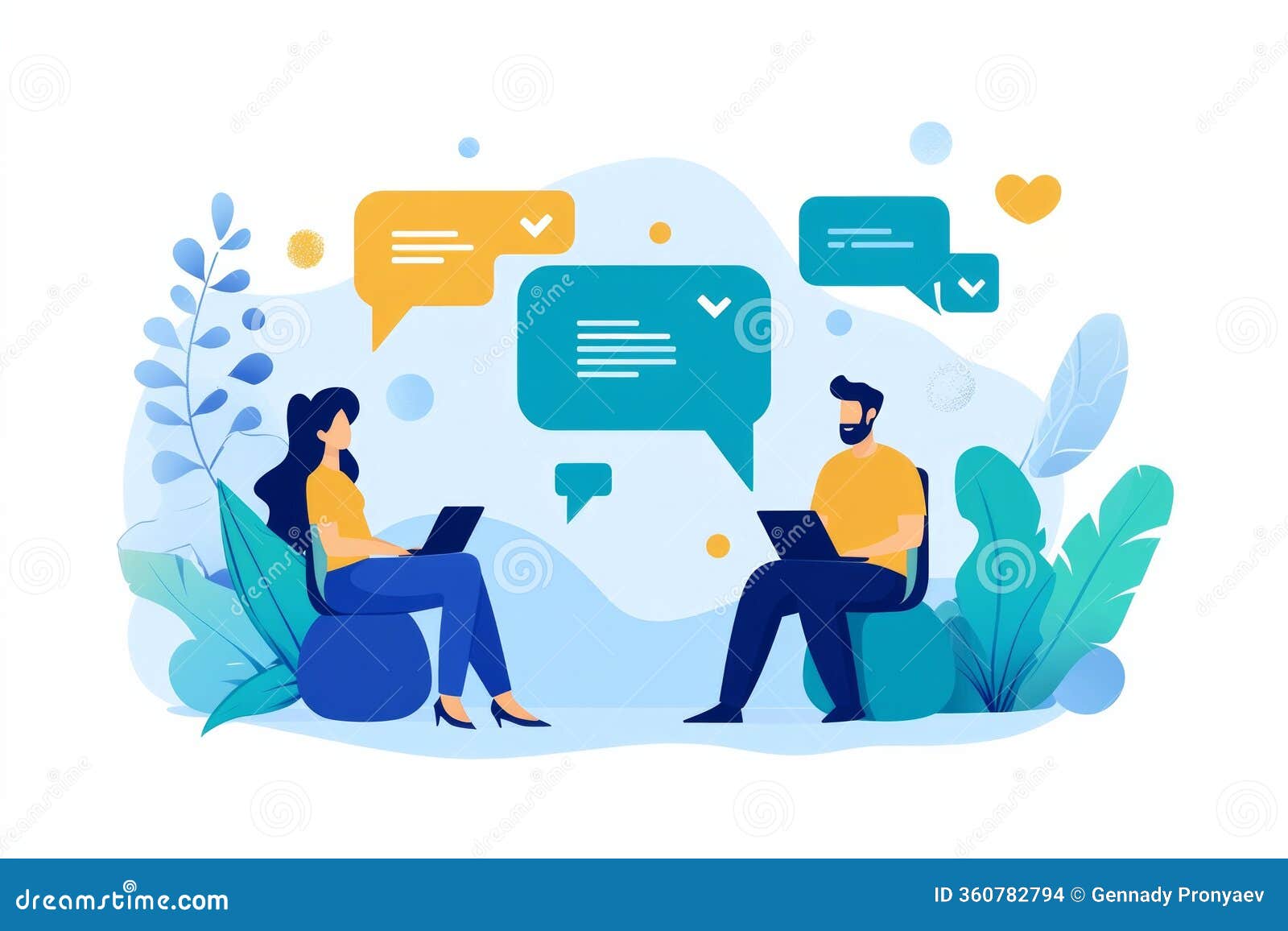 Team Collaboration in a Digital Workspace with Laptops and ...