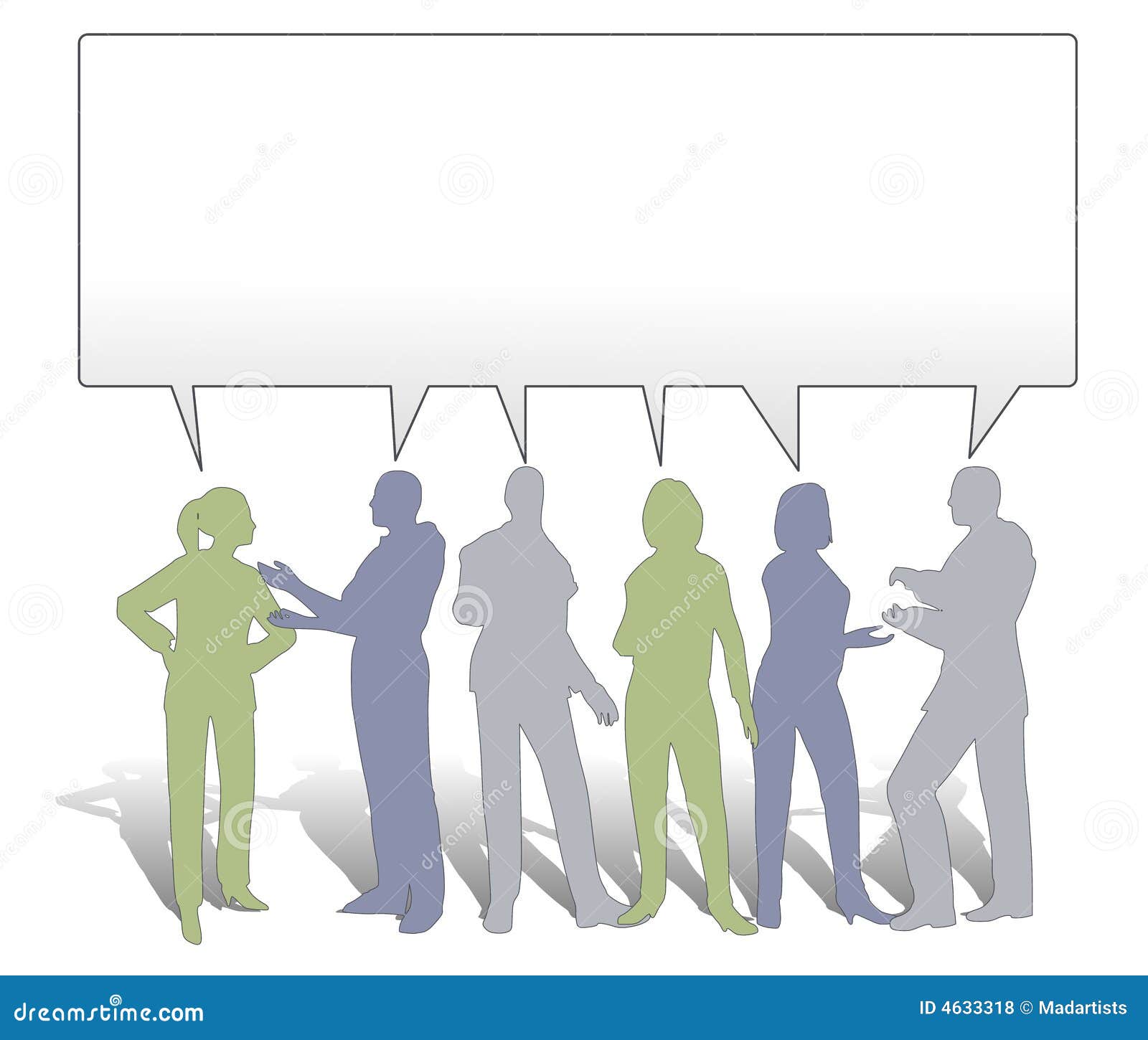 Team Collaboration Sharing Ideas Stock Illustration - Illustration of ...