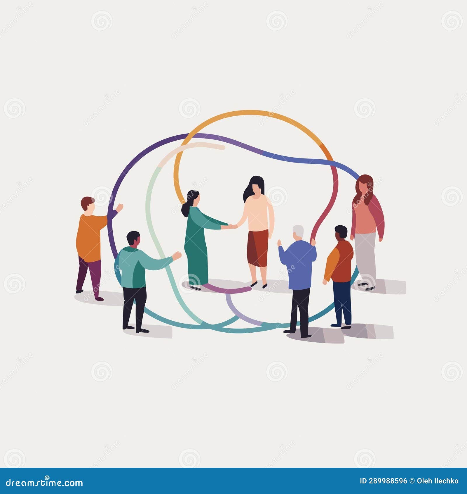 Team Collaboration Vector Flat Minimalistic Isolated Illustration Stock ...