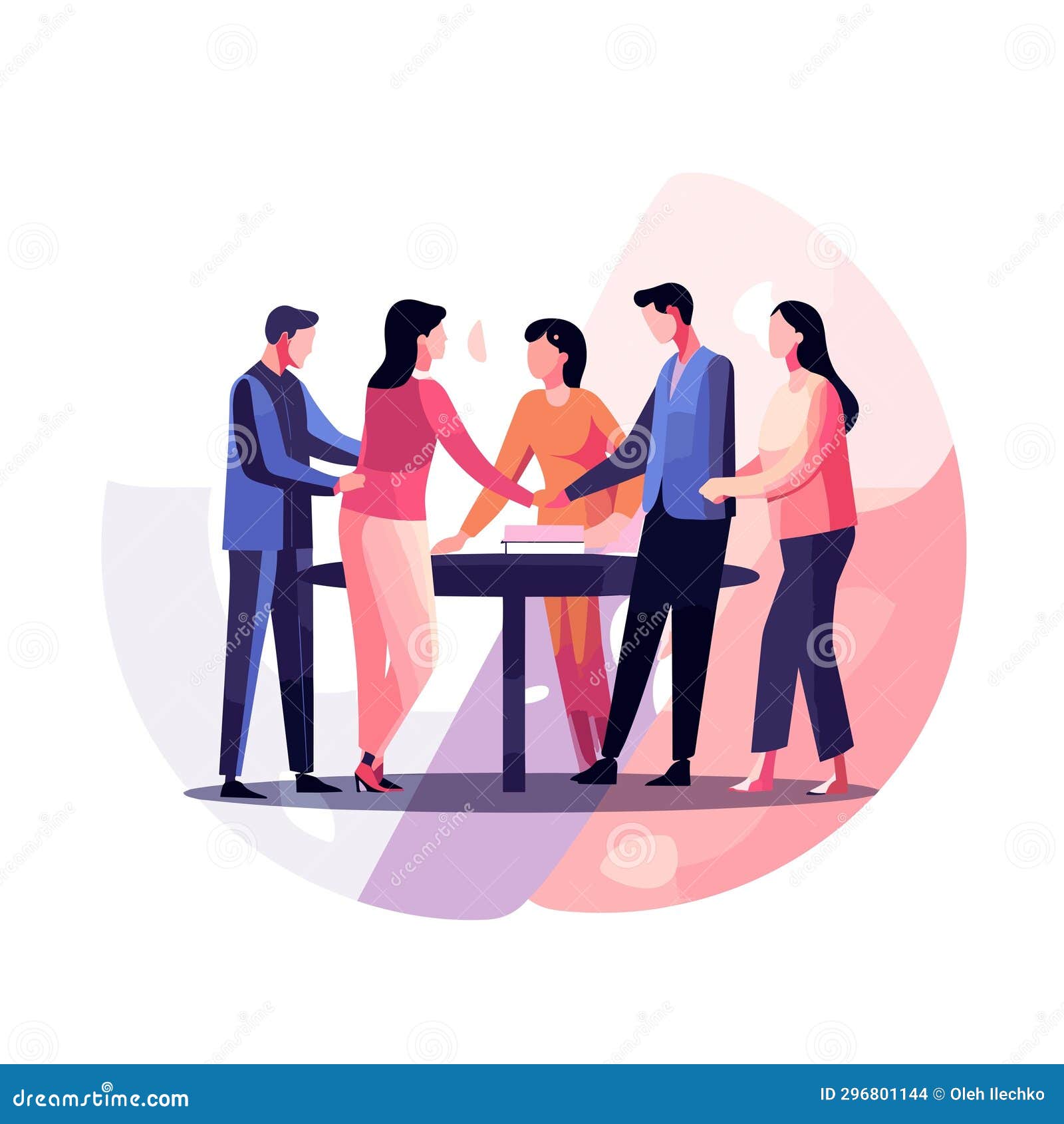 Team Collaboration Vector Flat Minimalistic Isolated Illustration Stock ...