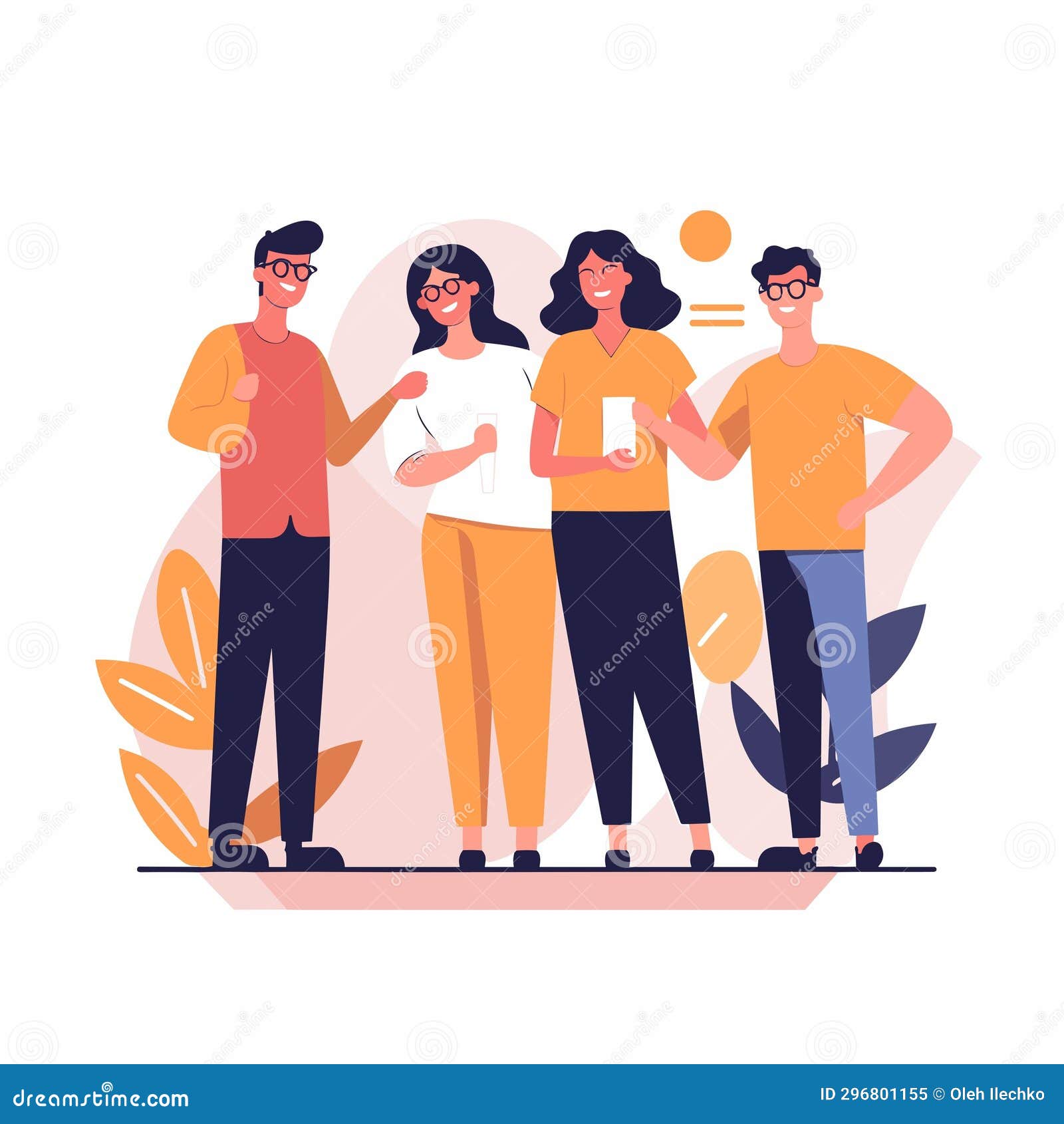 Team Collaboration Vector Flat Minimalistic Isolated Illustration Stock ...