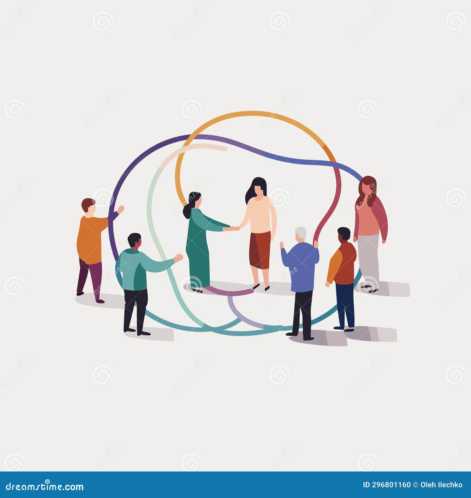 Team Collaboration Vector Flat Minimalistic Isolated Illustration Stock ...