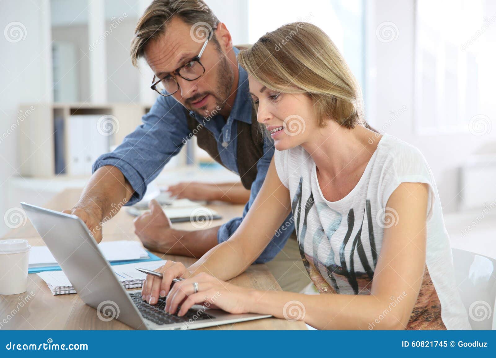 Team of Colleagues Office Workers Stock Image - Image of women, work ...