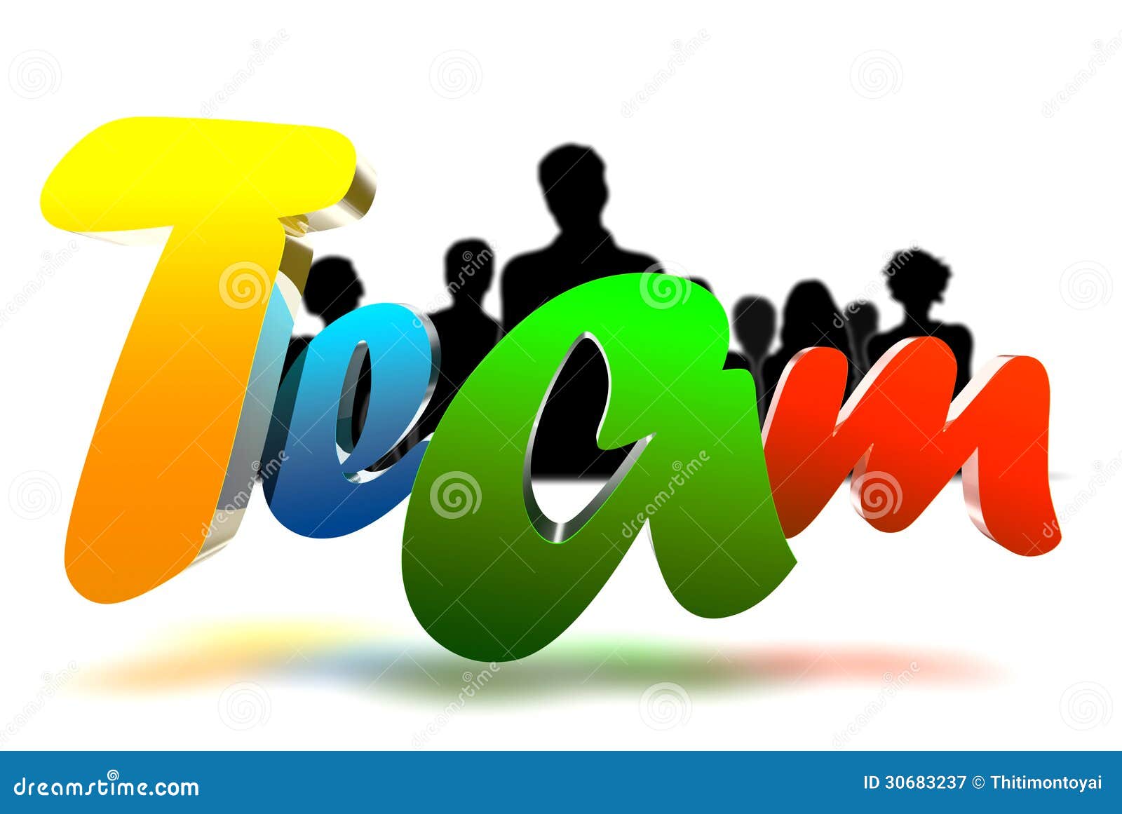 Team color stock illustration. Illustration of organization - 30683237
