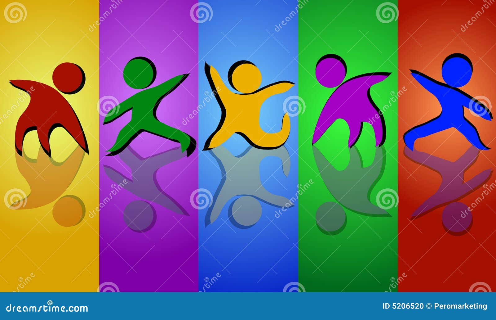 Team Colors stock illustration. Illustration of design - 5206520