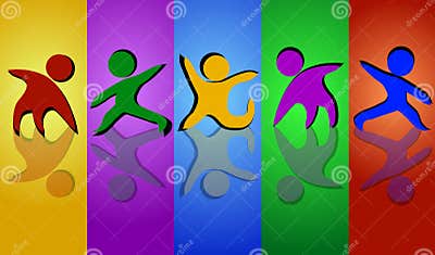 Team Colors stock illustration. Illustration of design - 5206520