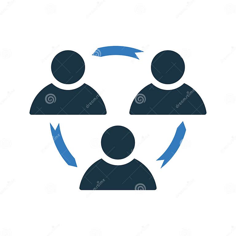 Team communication icon stock illustration. Illustration of concept ...