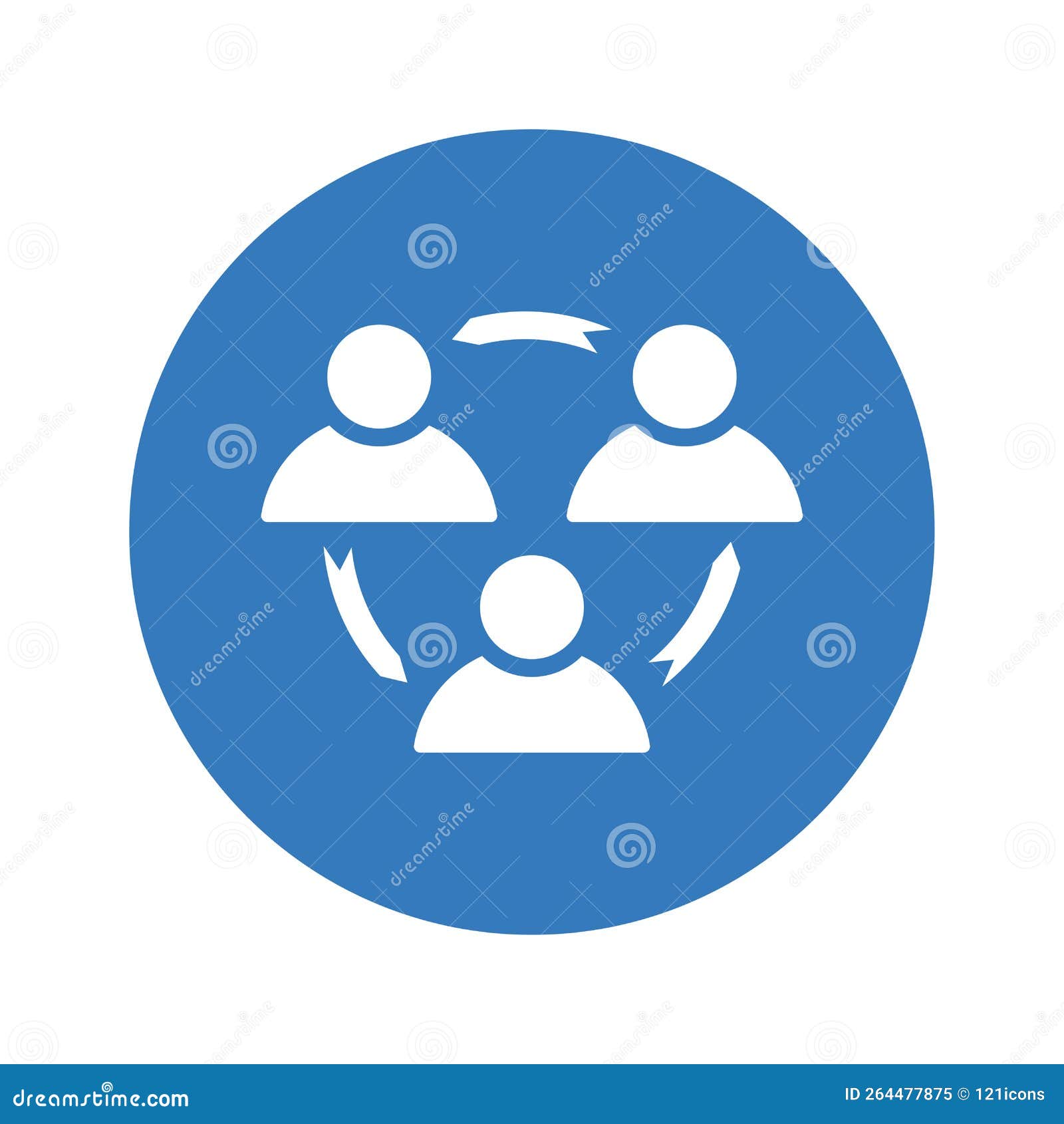 Team communication icon stock illustration. Illustration of connection ...
