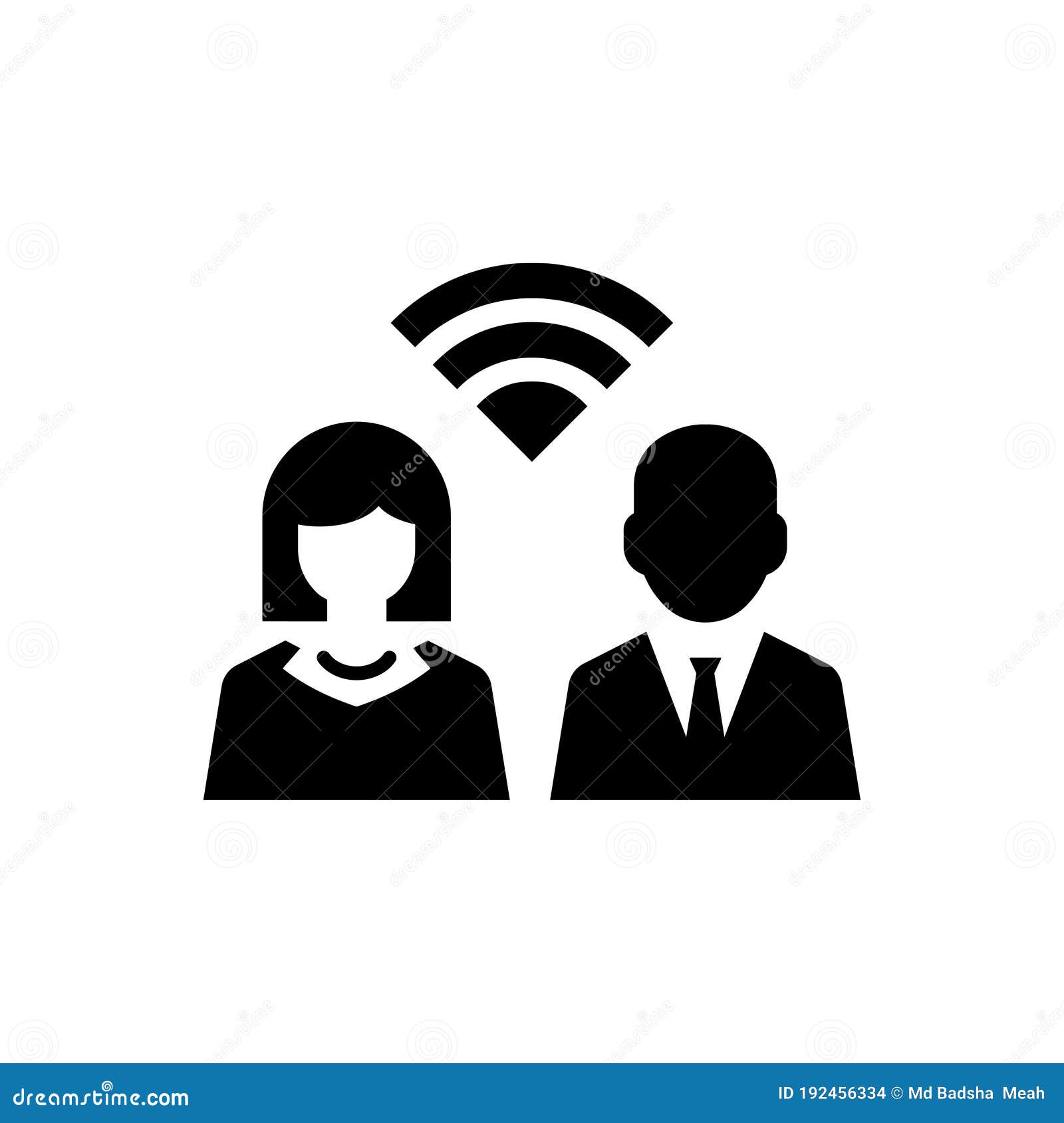 Team Communication Icon stock vector. Illustration of team - 192456334
