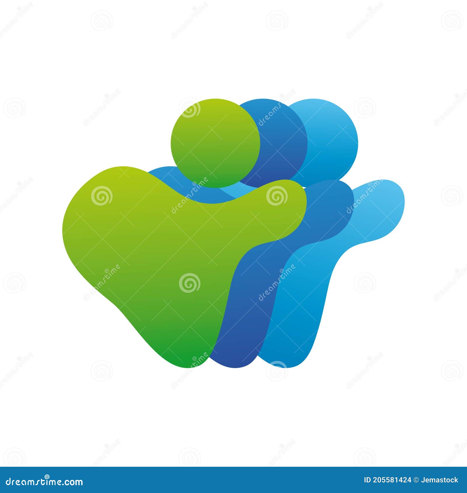 Team Company Logo Colorful Design Icon Stock Vector - Illustration of ...