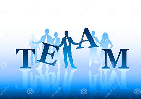 Team Concept stock illustration. Illustration of girl - 2362275
