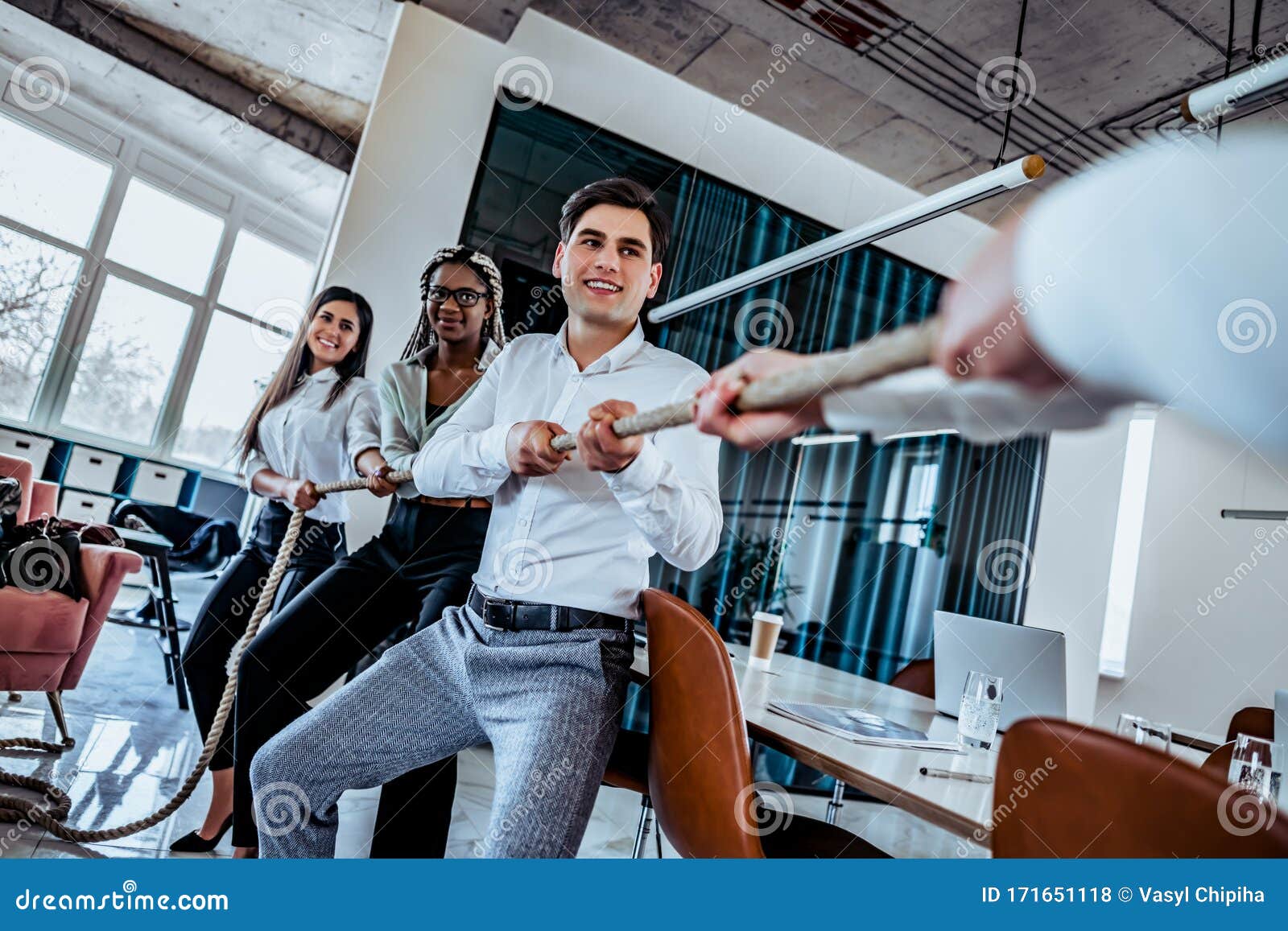 People Having Fun At Work