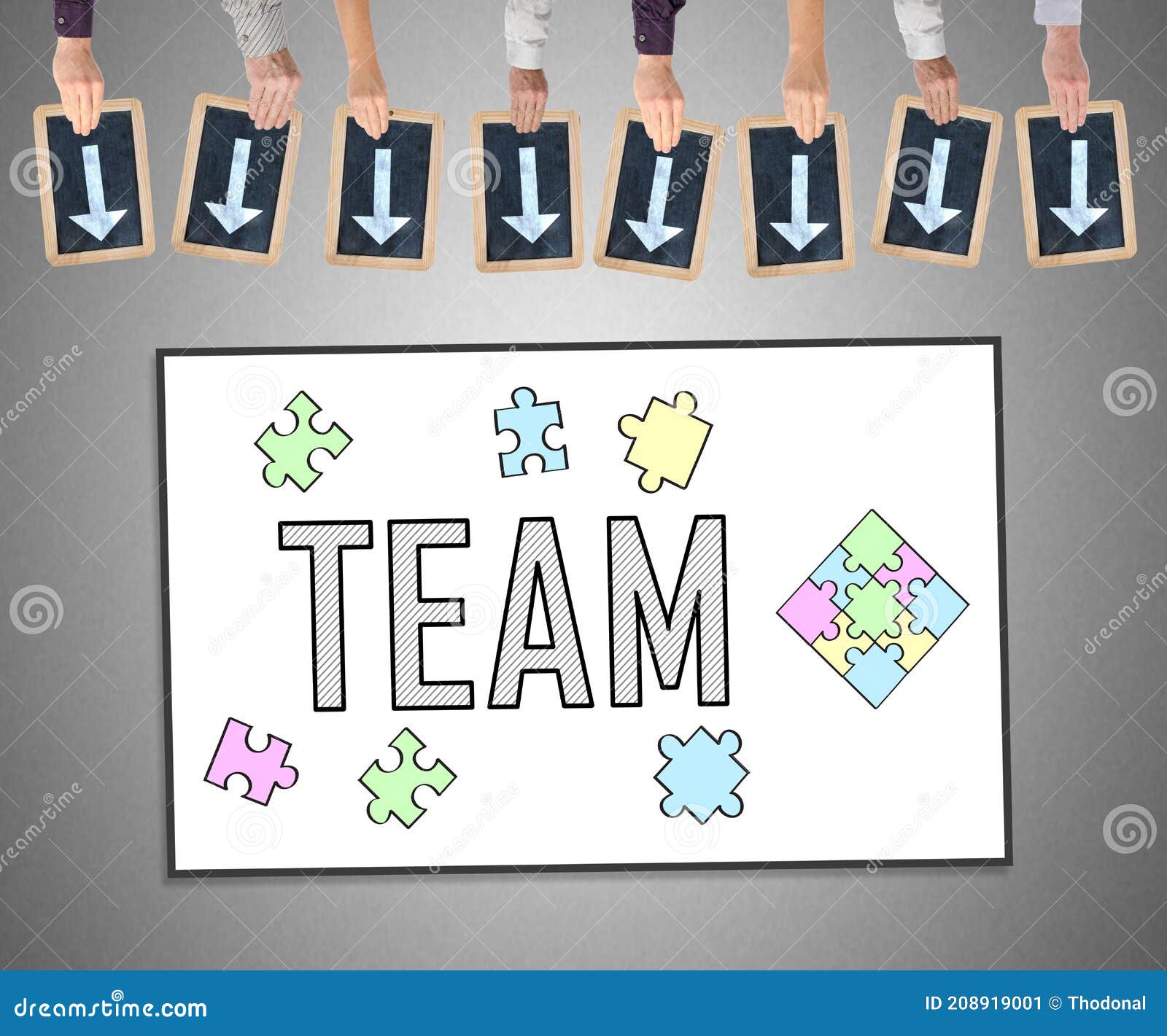 Team Concept on a Whiteboard Stock Image - Image of word, teamwork ...