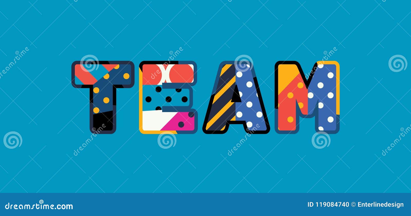 Team Concept Word Art Illustration Ilustración del Vector - Ilustración ...