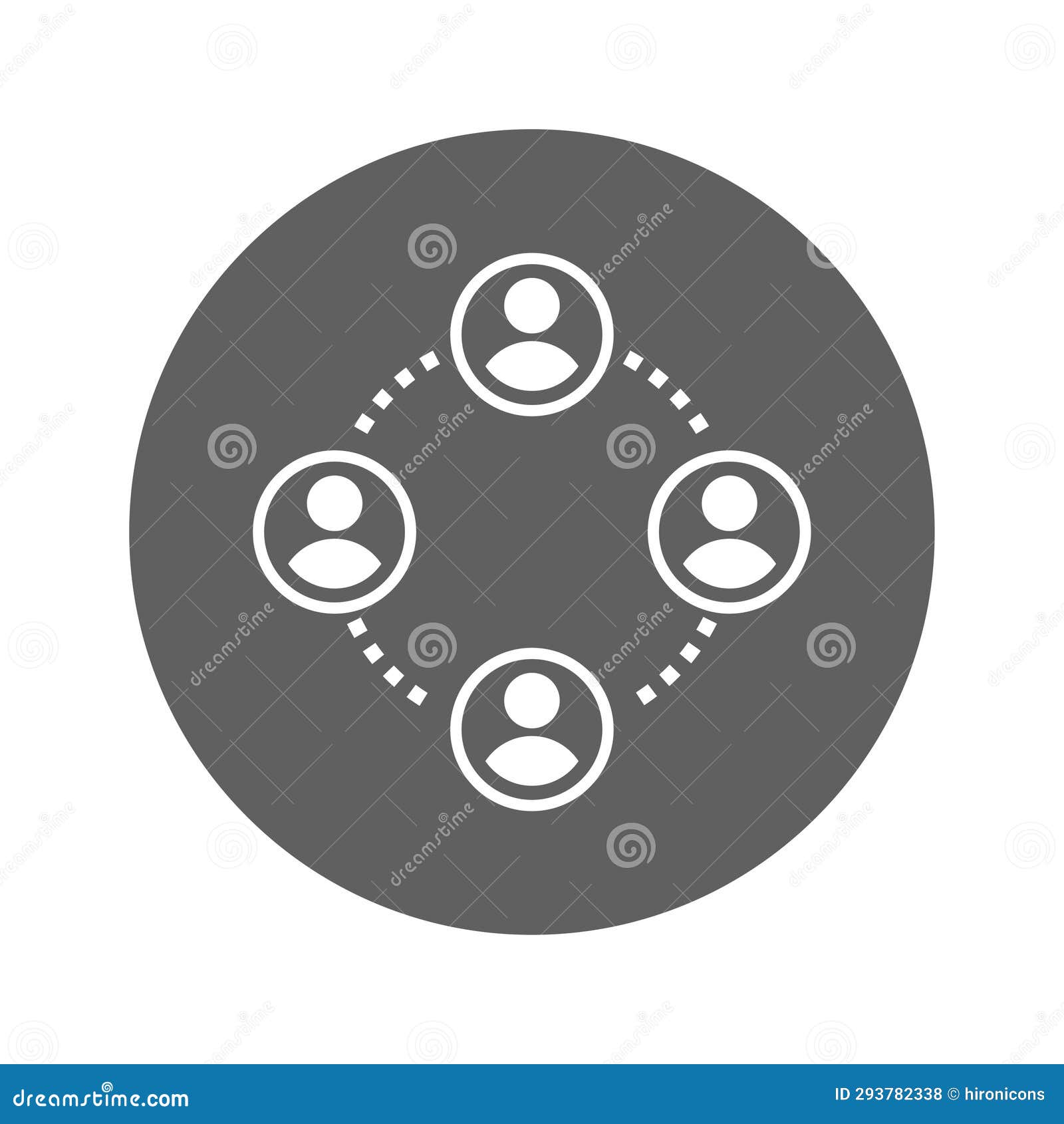 Team Connect icon stock vector. Illustration of information - 293782338