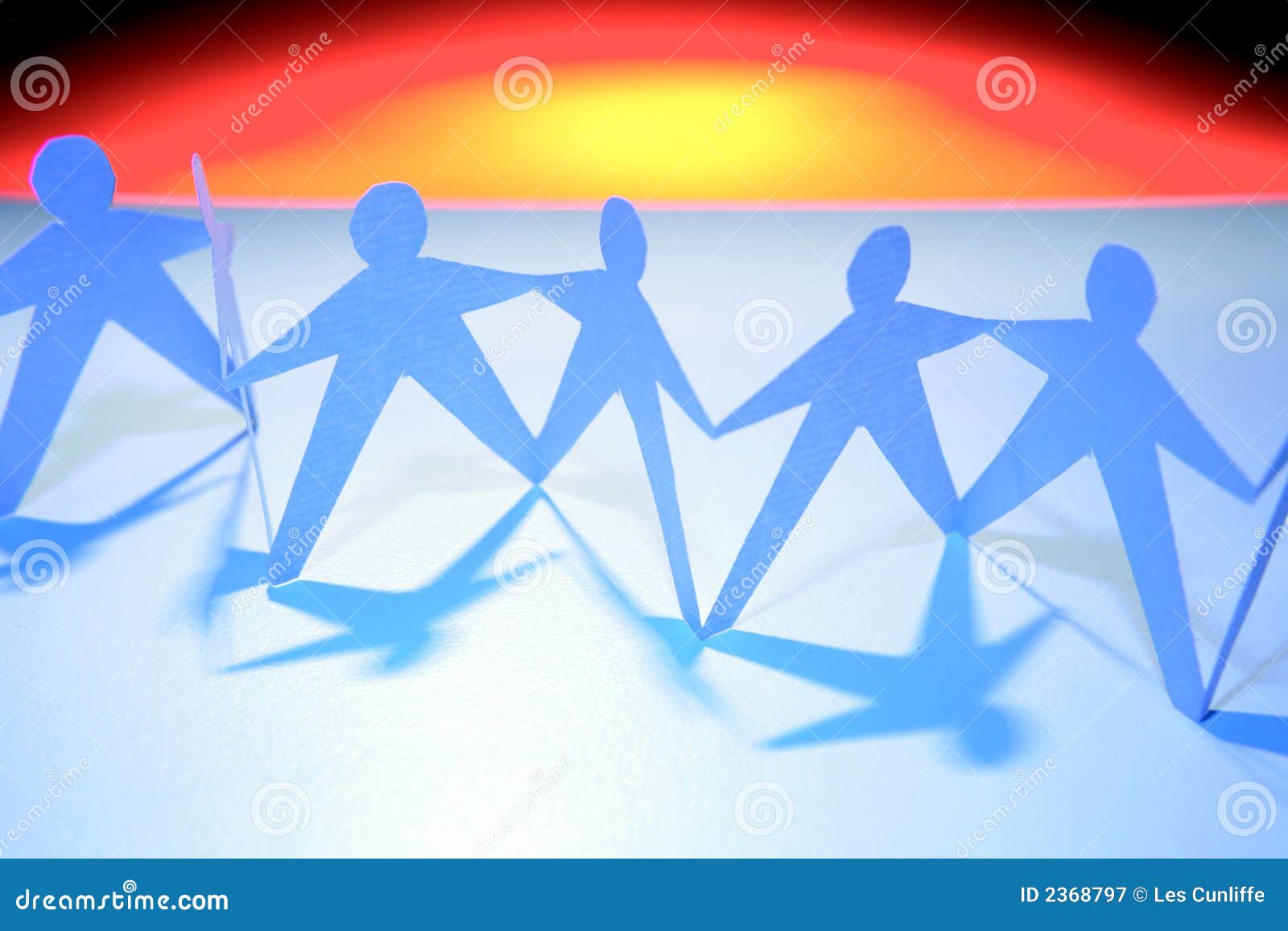 Team connected stock image. Image of chain, figure, color - 2368797