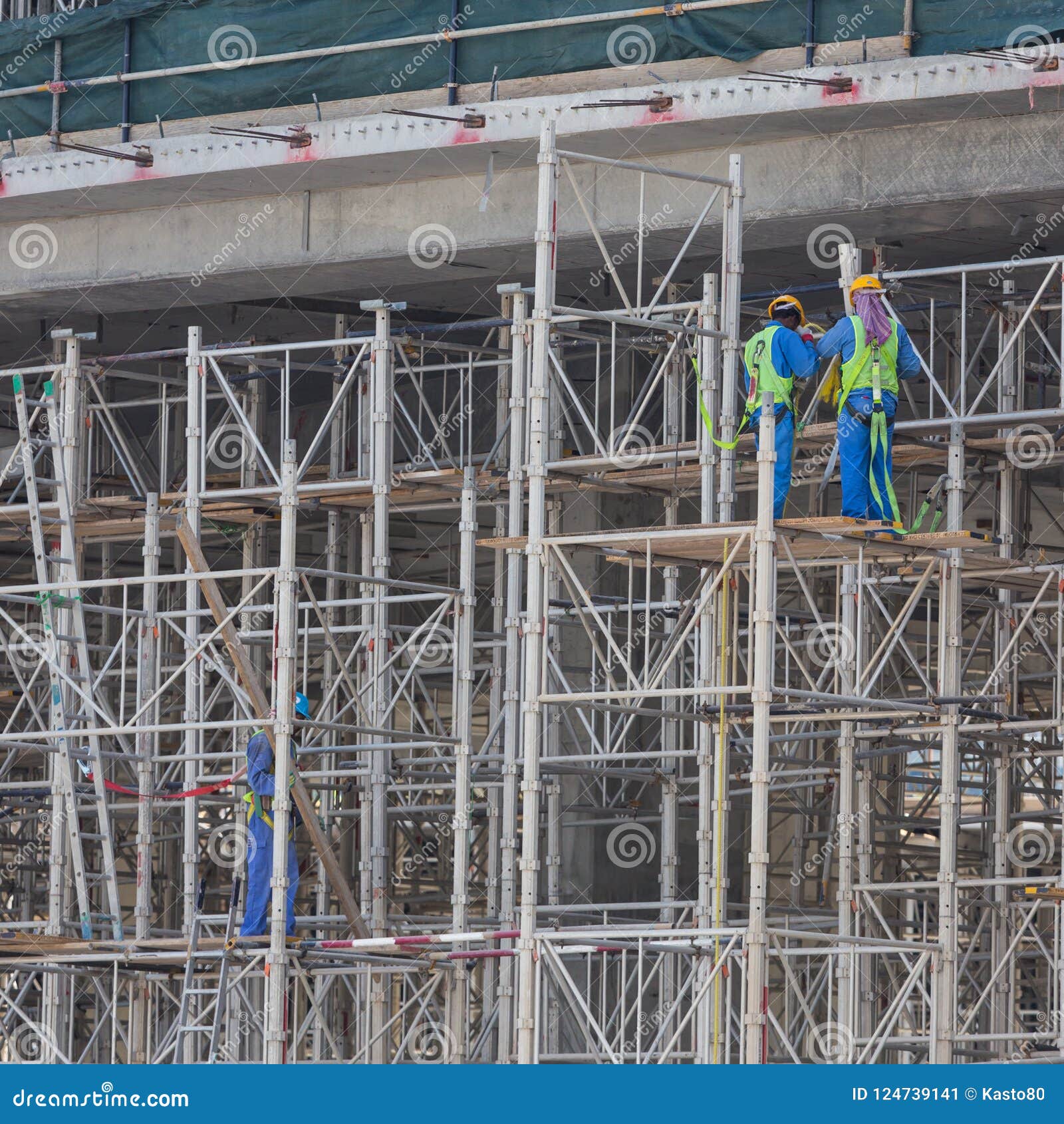 Team of Construction Worker on Construction Site. Editorial Photo ...