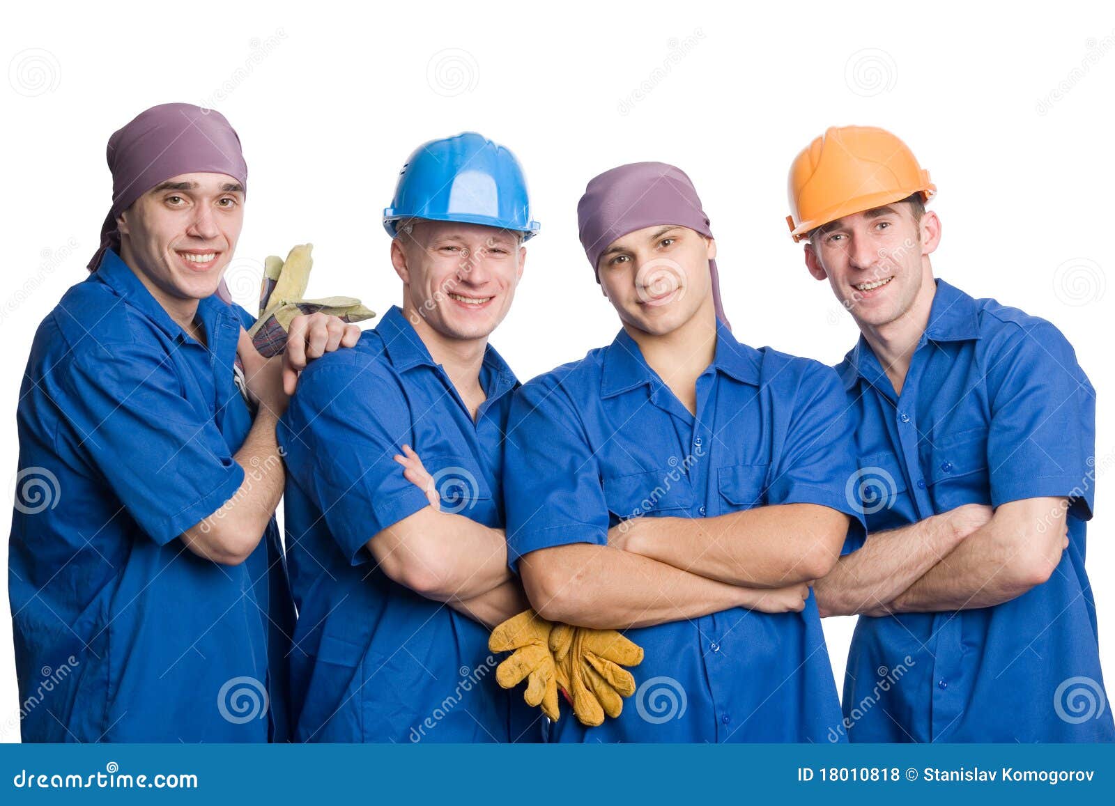 Team of Construction Workers Stock Photo - Image of portrait, immigrant ...