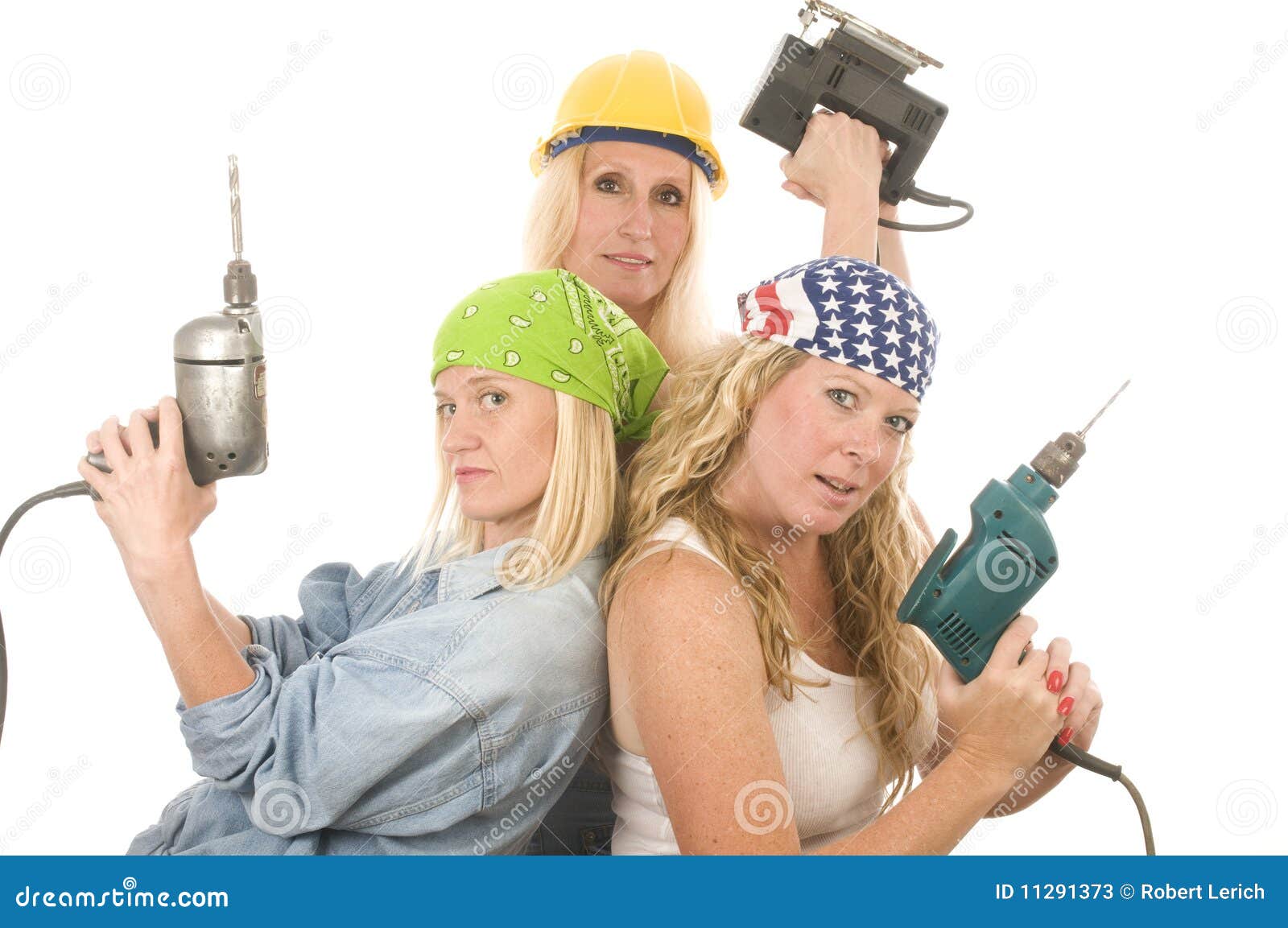 Team Contractor Ladies Tools Stock Image - Image of industry ...