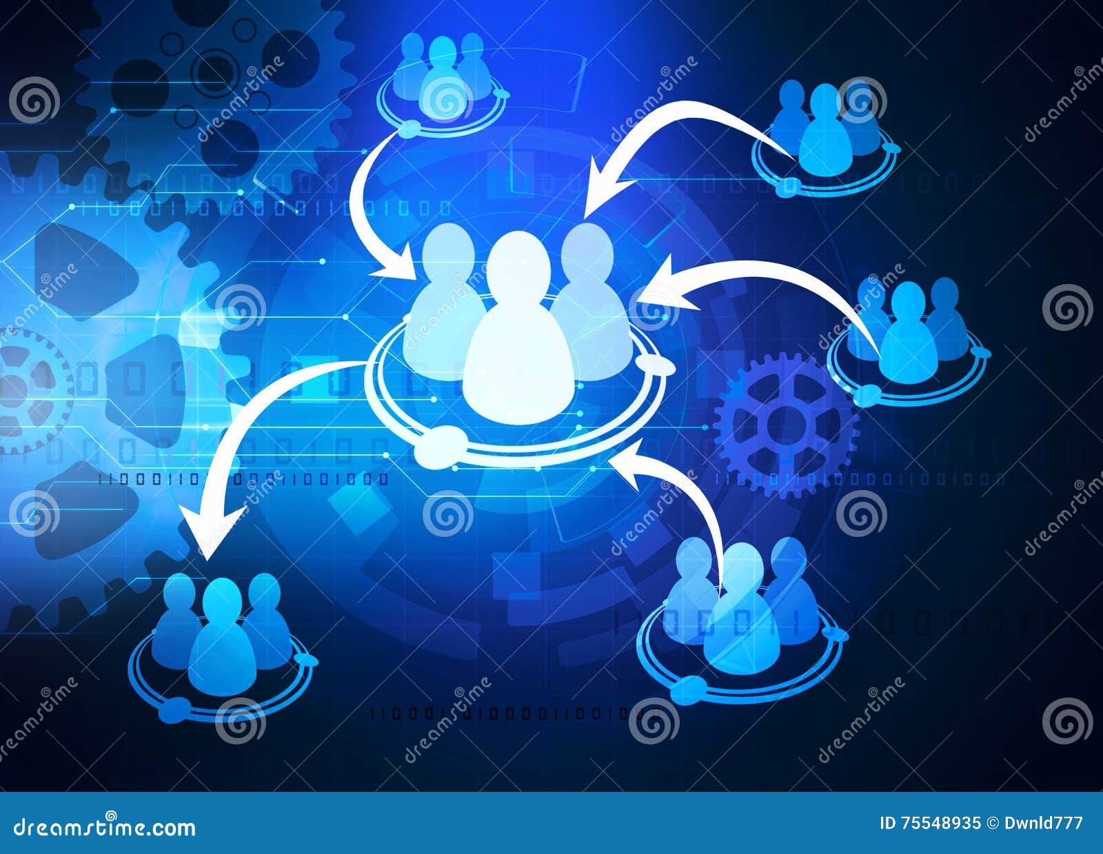 Team cooperation diagram stock illustration. Illustration of employee ...
