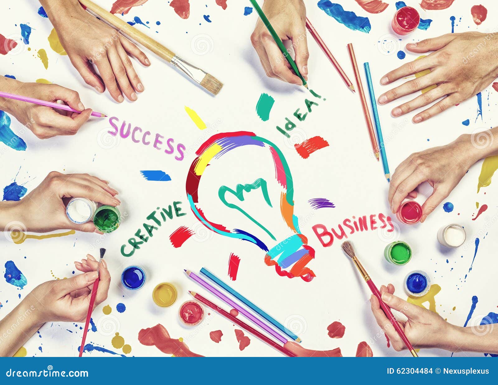 Team creative work stock photo. Image of colorful, business - 62304484