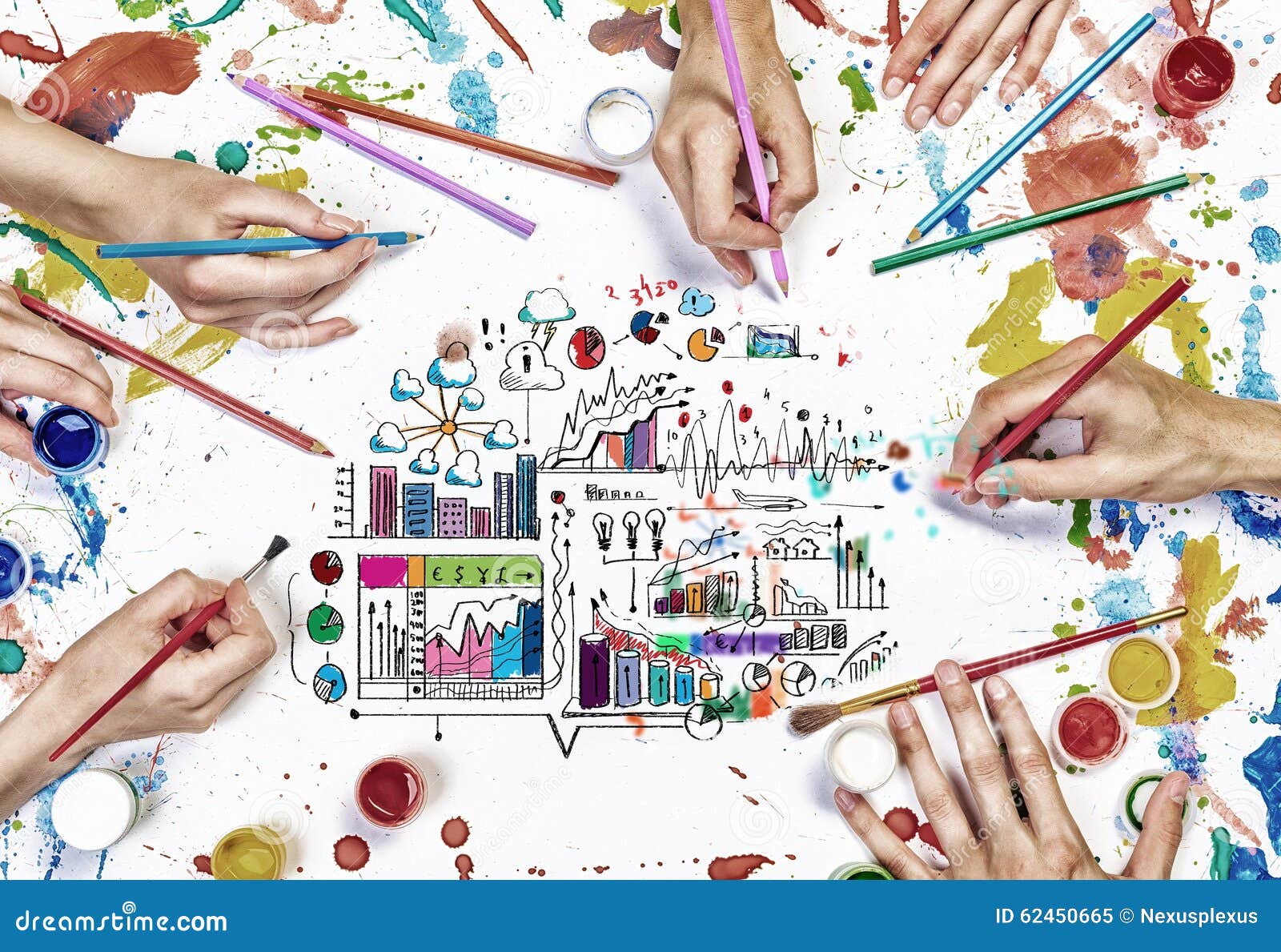 Team creative work stock image. Image of idea, team, teach - 62450665
