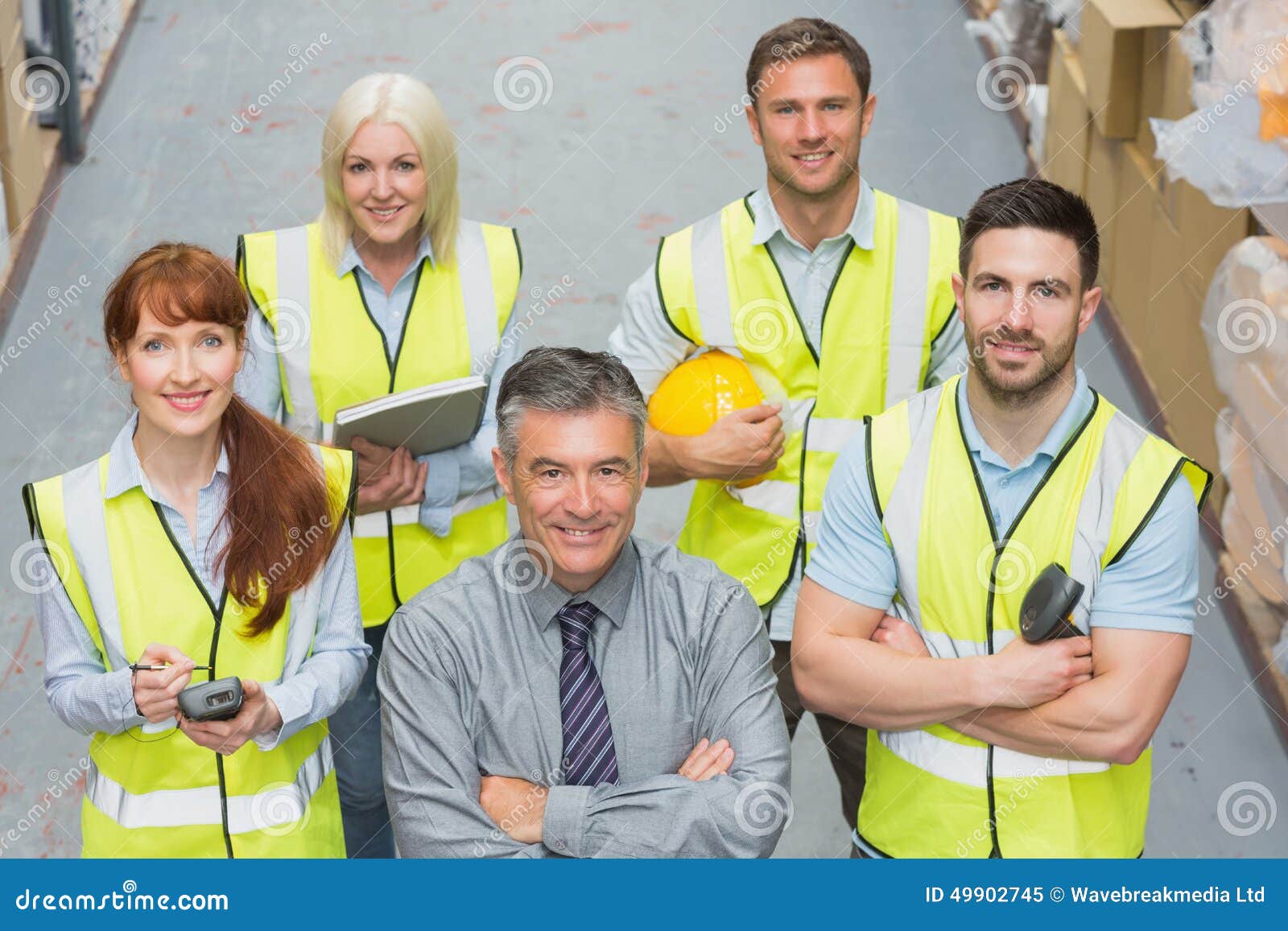 Team, Das Hinter Ihrem Chef Steht Stockbild - Bild von bediener ...