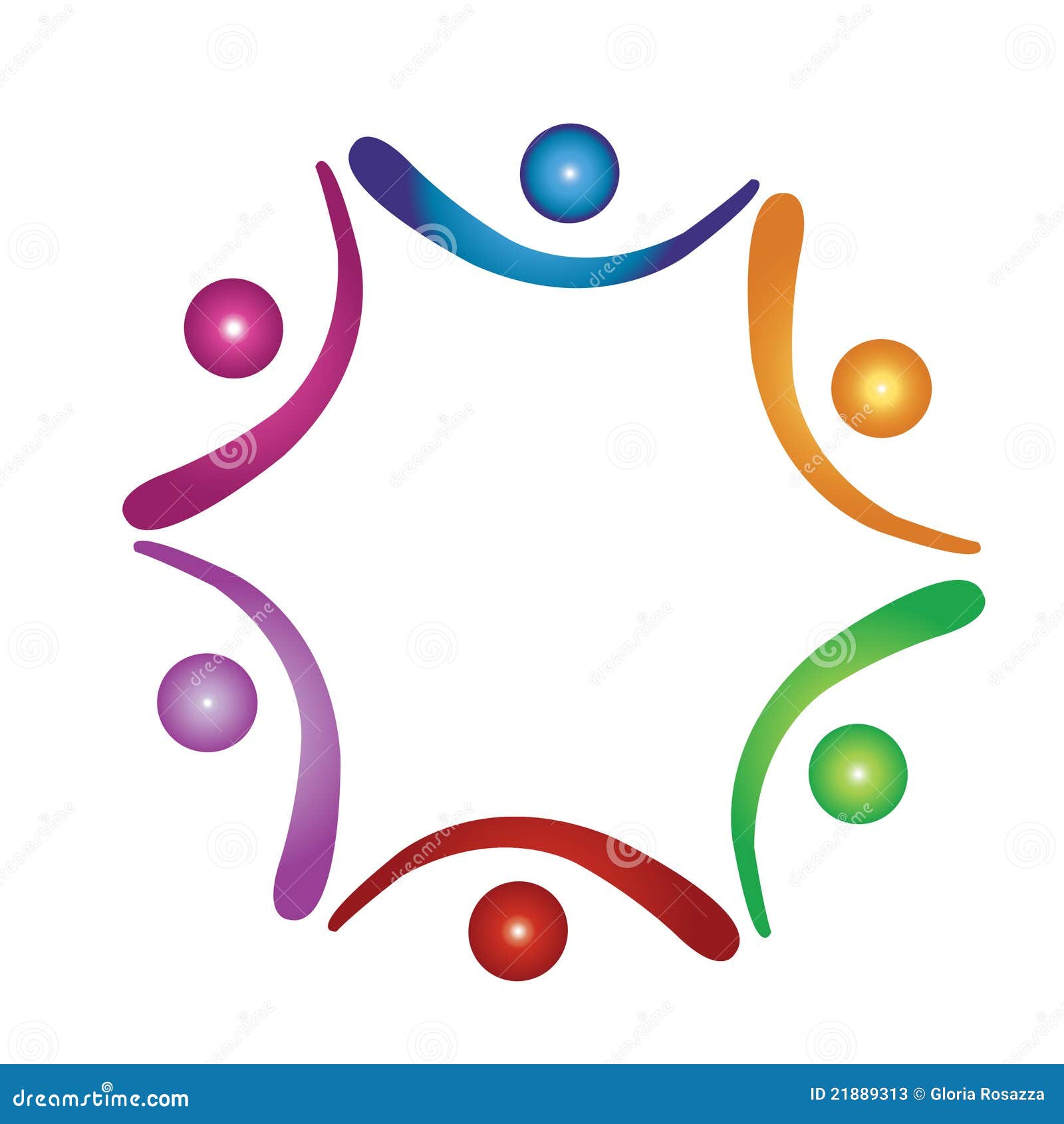 Team dat embleem helpt vector illustratie. Illustration of geïsoleerd ...