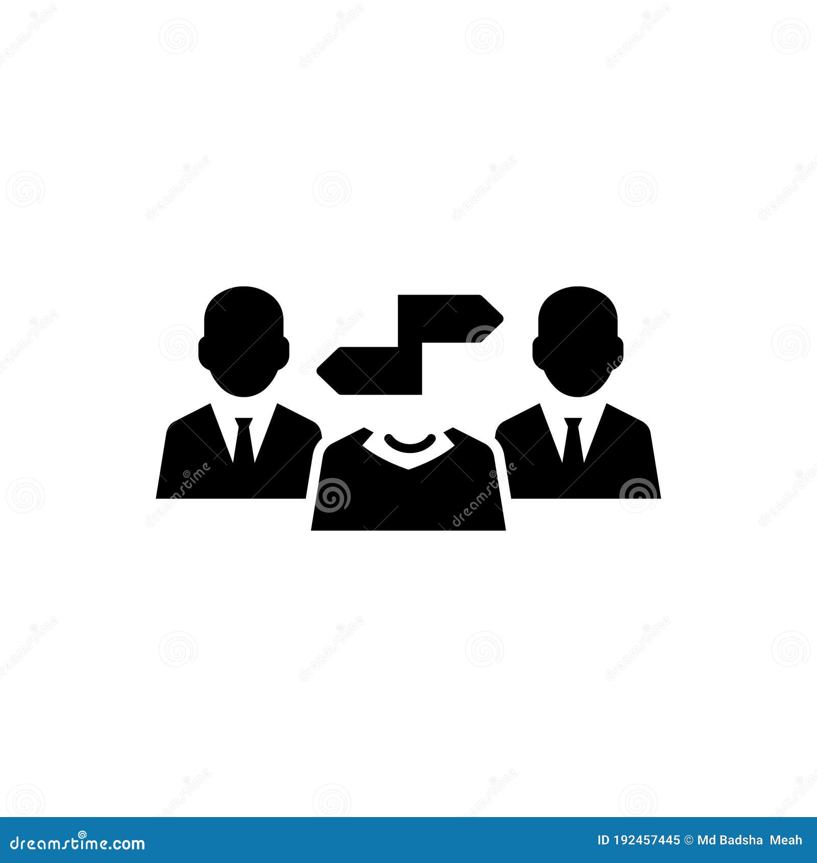 Team Decision Icon stock vector. Illustration of icon - 192457445