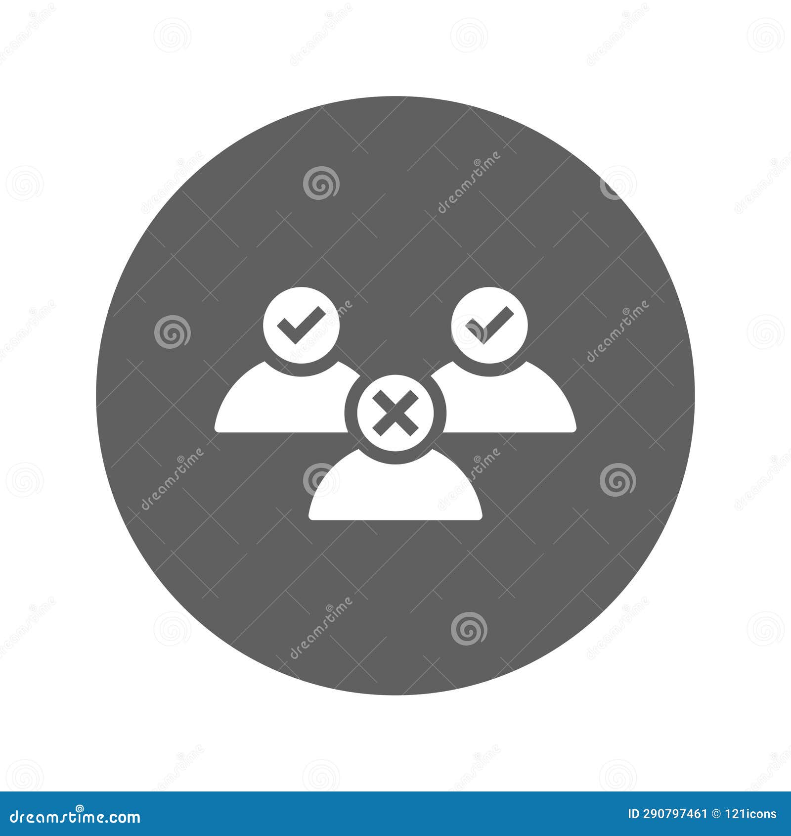 Team Decision icon stock illustration. Illustration of communication ...