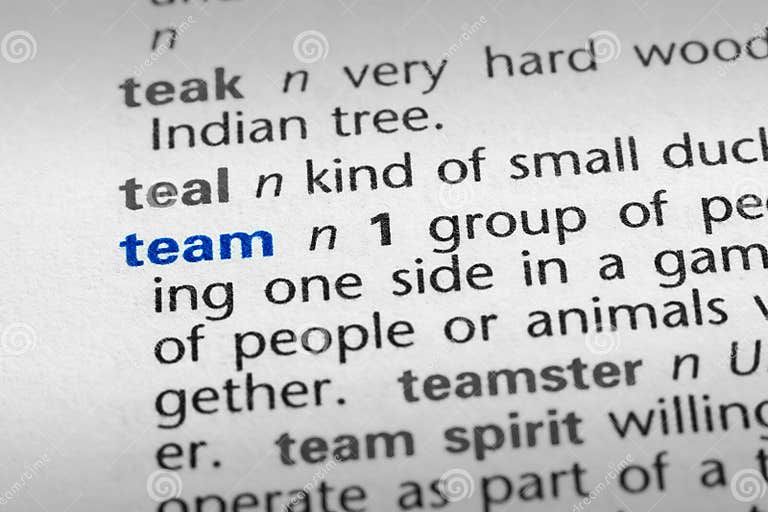 Team definition stock image. Image of highlighted, group - 9568717