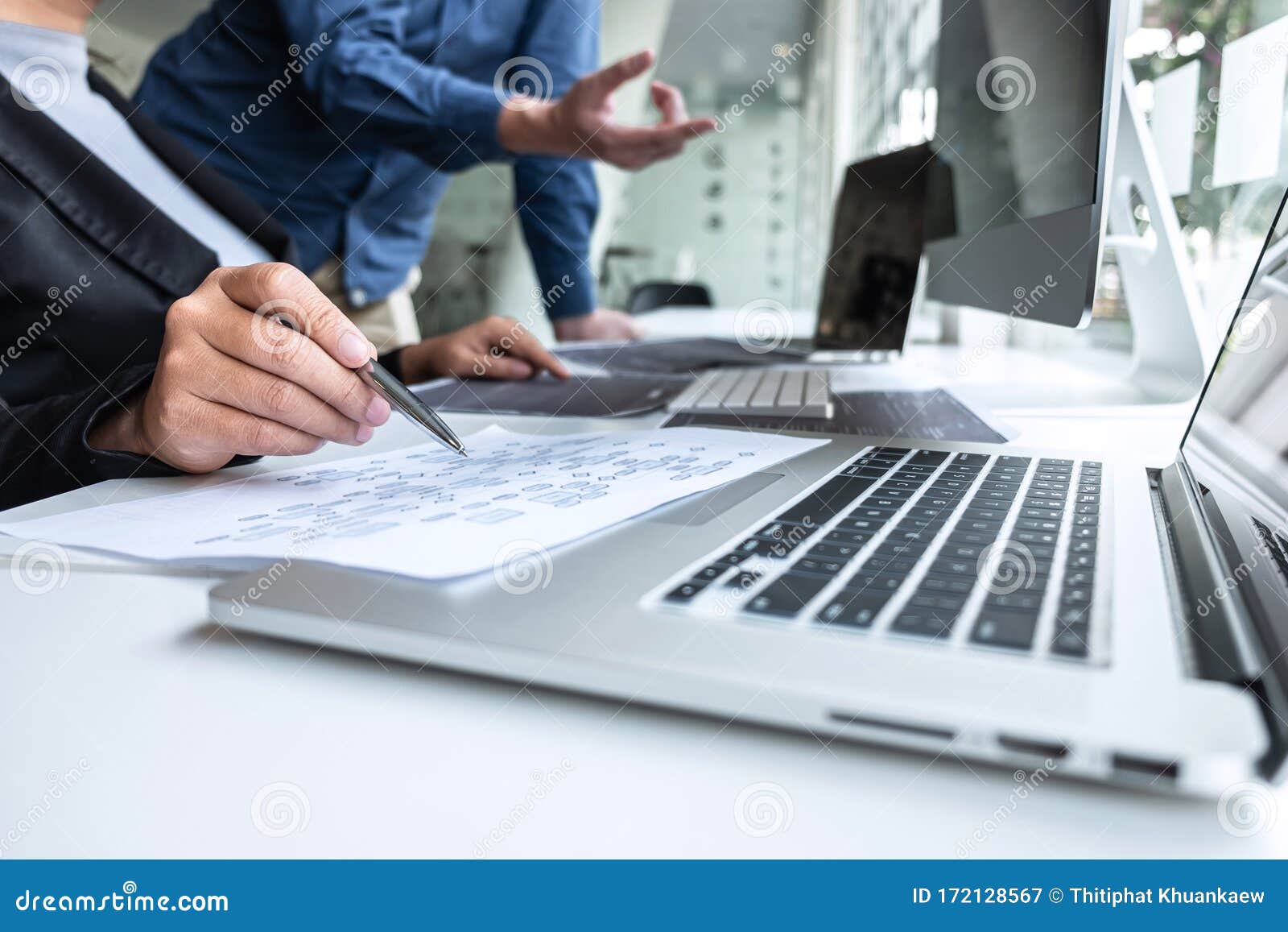 Team Of Developer Programmer Working On Project In Software Development