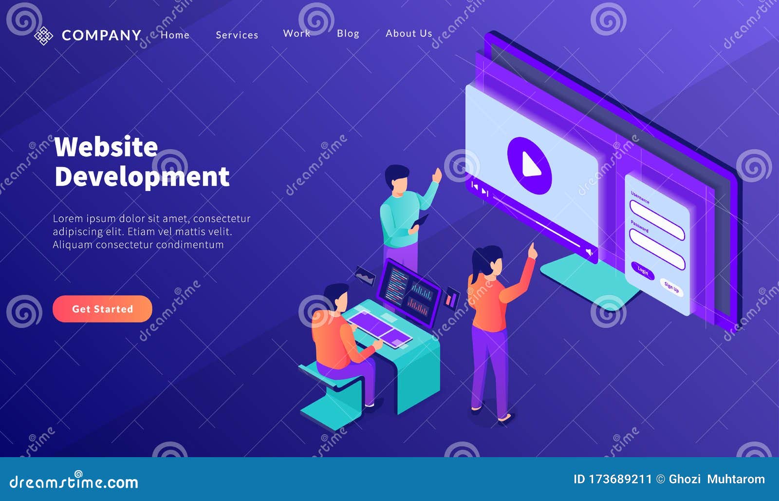 Team Developer Work for Website Development for Website Template or ...