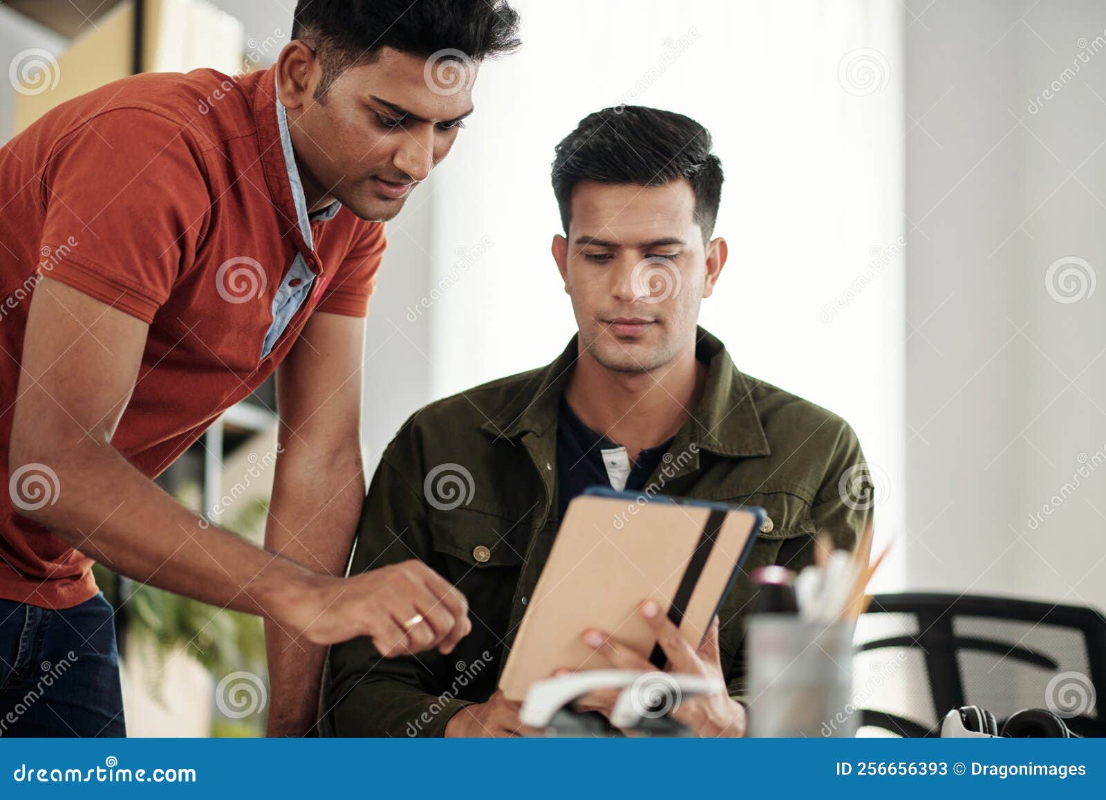 Team of Developers Testing New App Stock Image - Image of work, office ...