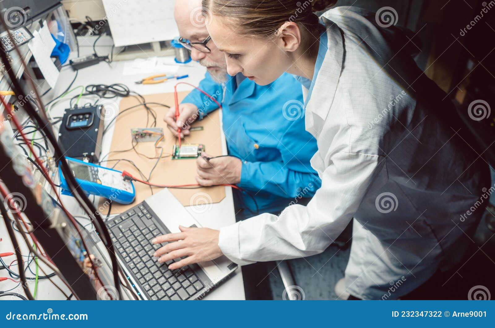 Team of Development Engineers Designing New Product in the Lab Stock ...