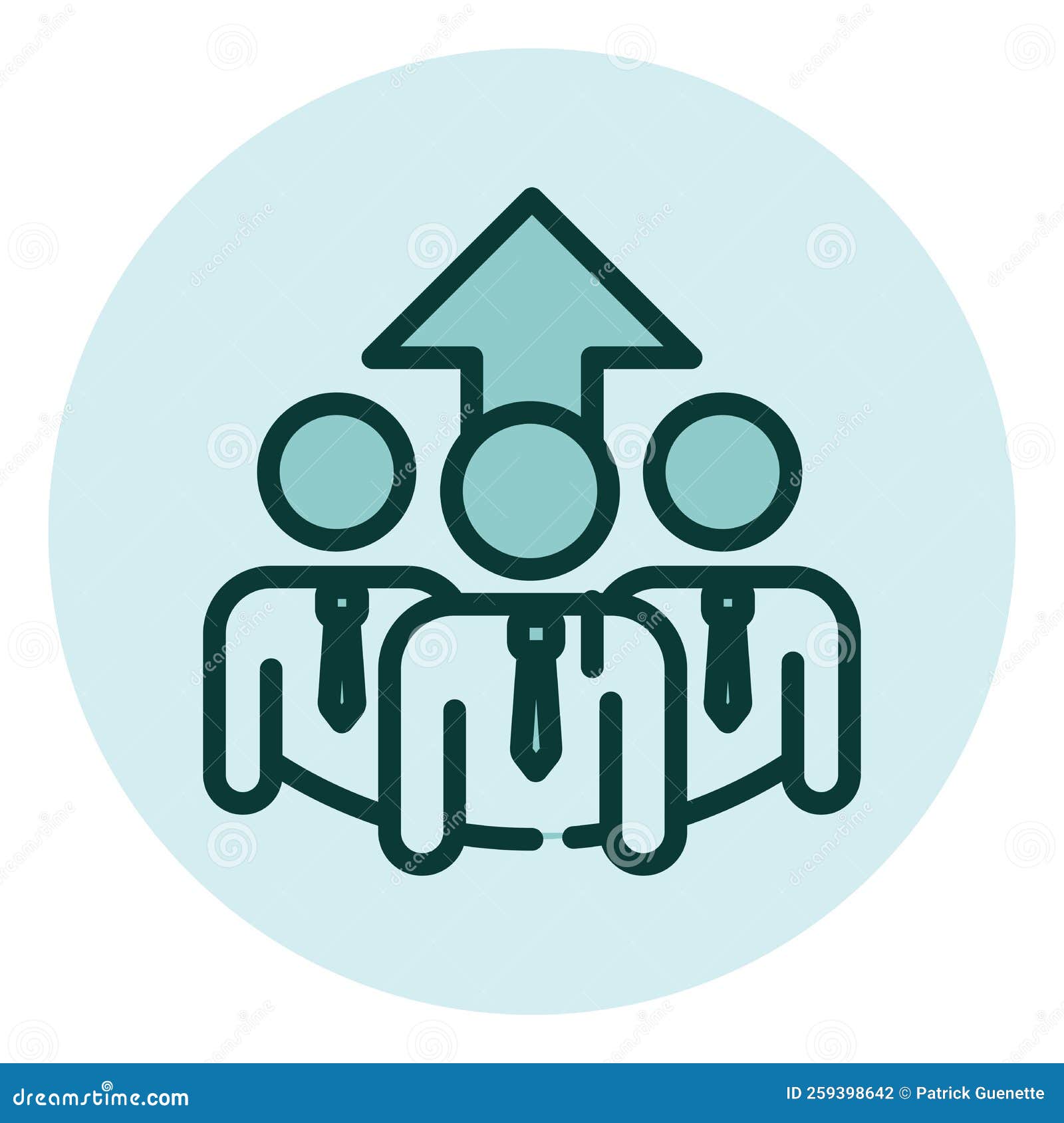 Team development, icon stock vector. Illustration of work - 259398642